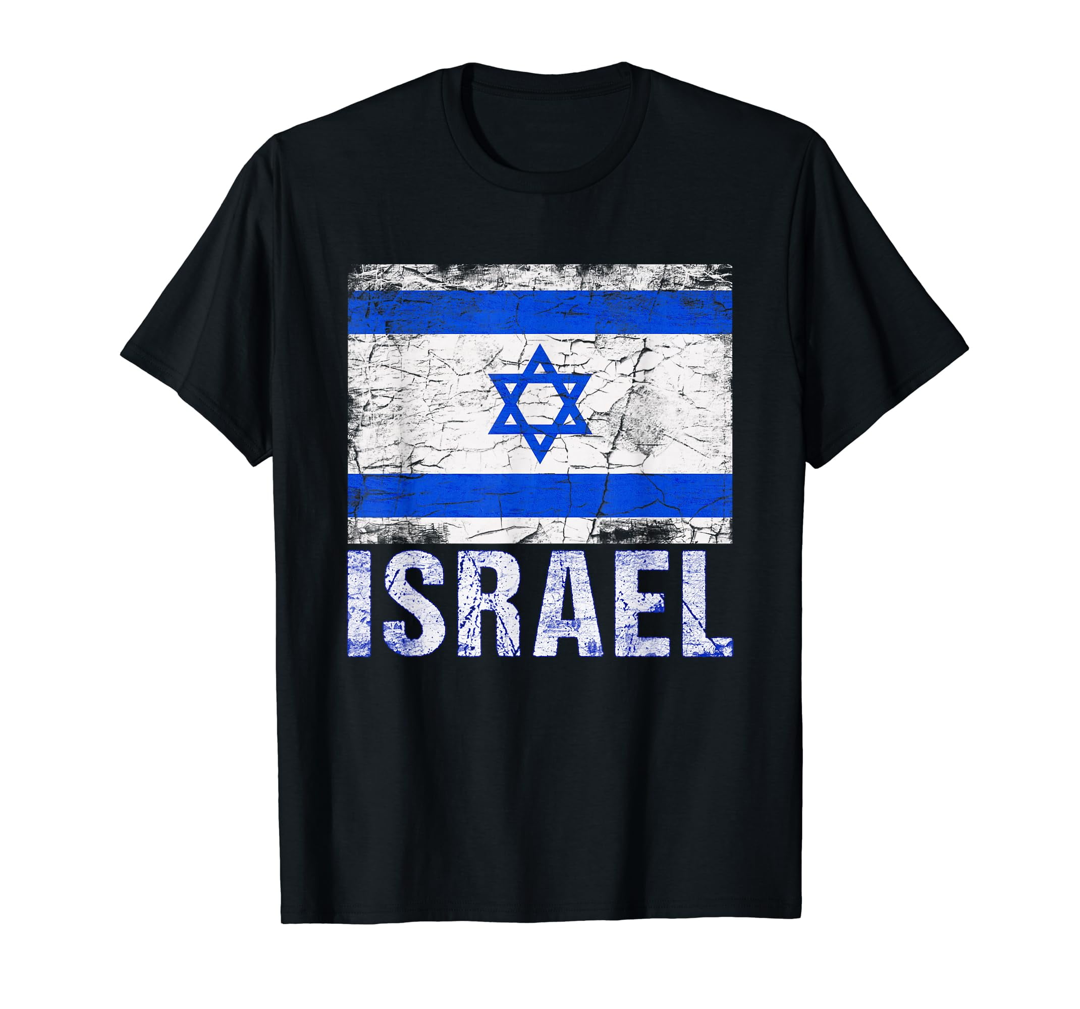 Israeli Flag T-Shirt Black Tee-Israel Flag Tee Shirt Gift - Walmart.com