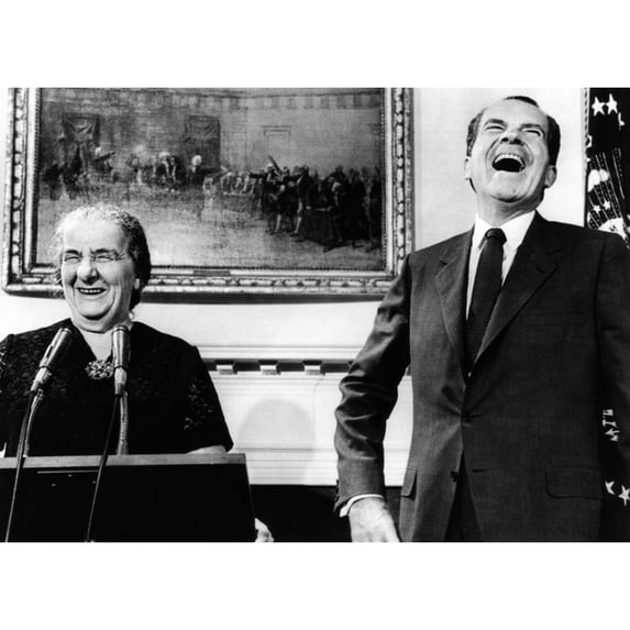 Israeli Prime Minister Golda Meir And President Richard Nixon Meet With ...