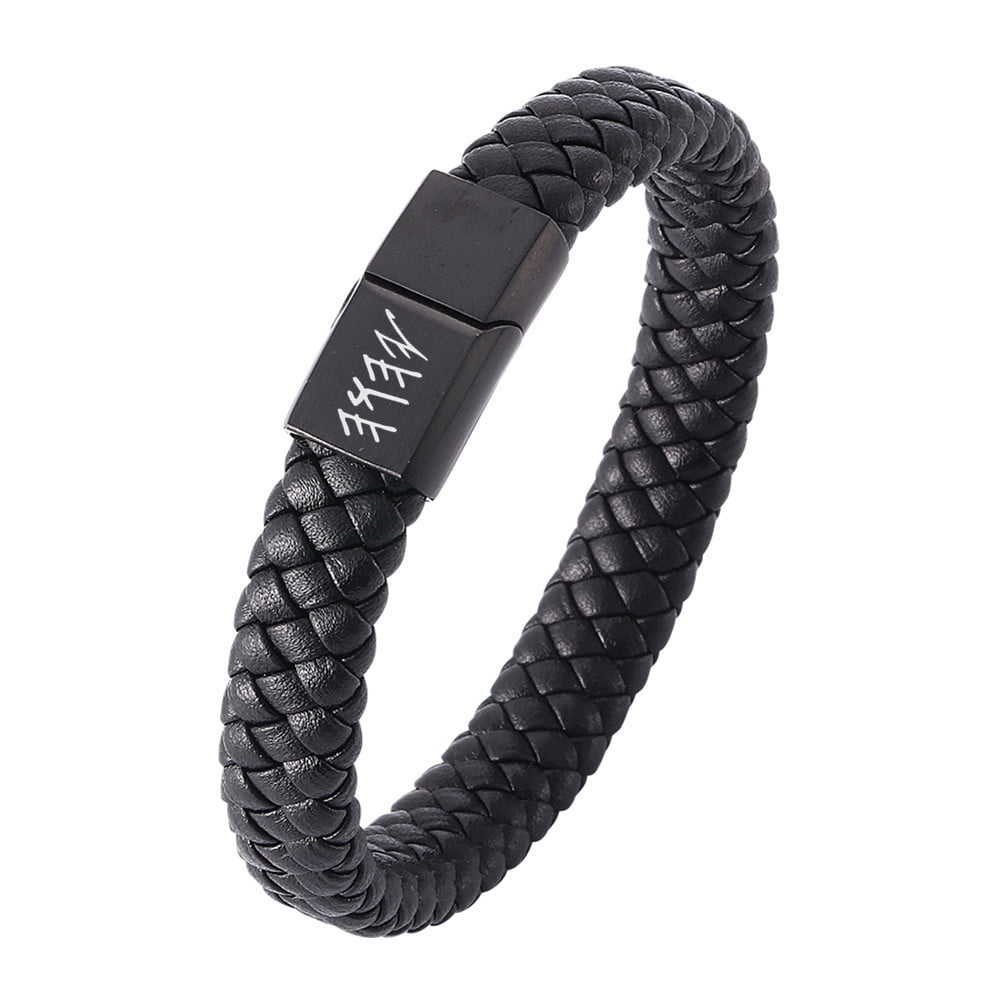 Israelite Paleo Hebrew Yhwh Tetragrammaton Leather Bracelet Jewish Name ...