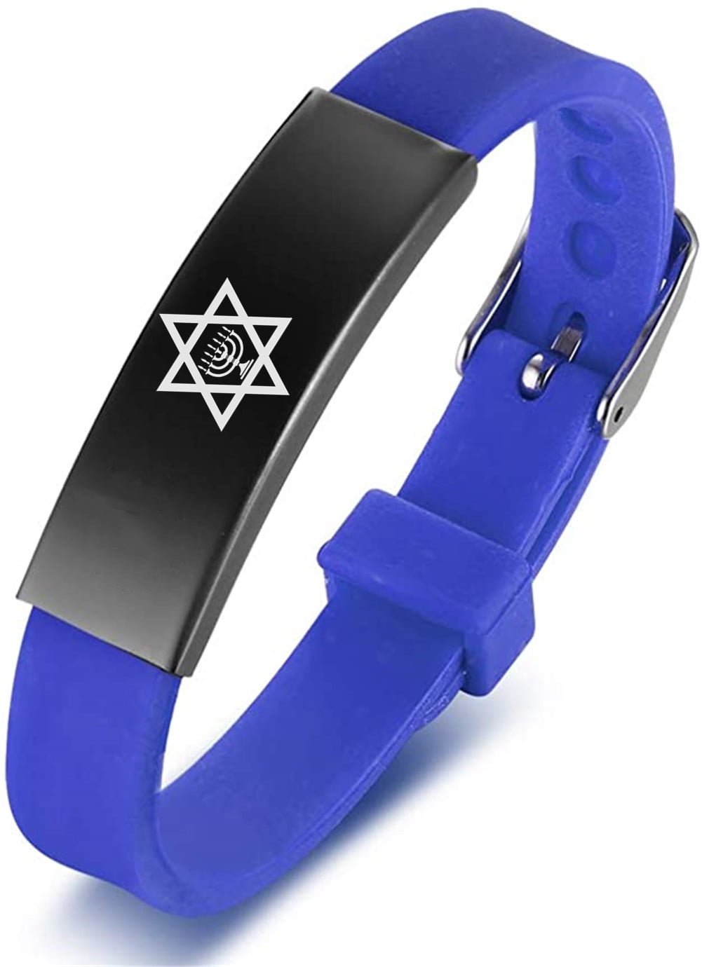 Israelites Symbol Hexagram Jewelry Star of David Silicone Bracelet ...