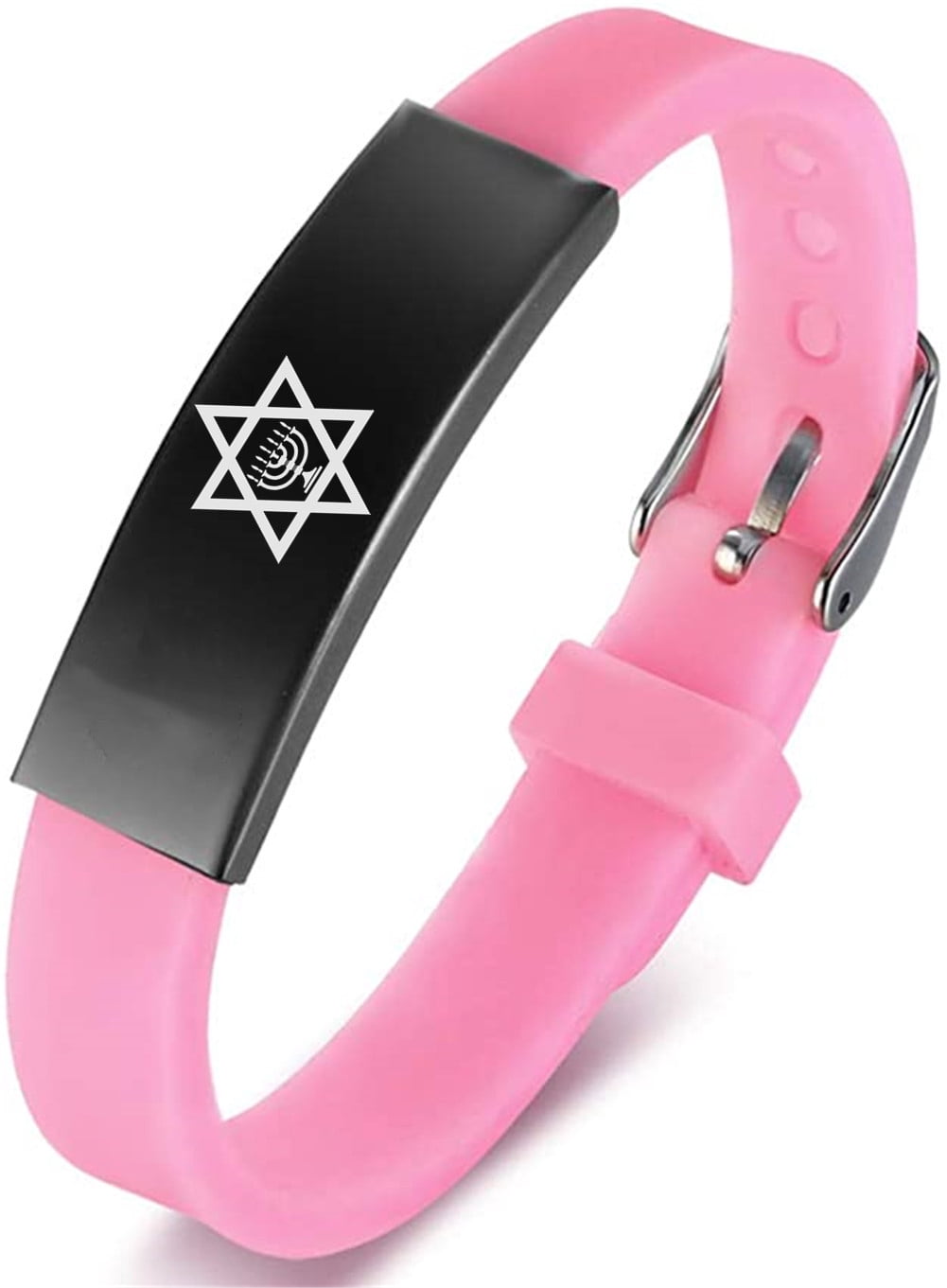 Israelites Symbol Hexagram Jewelry Star of David Silicone Bracelet ...