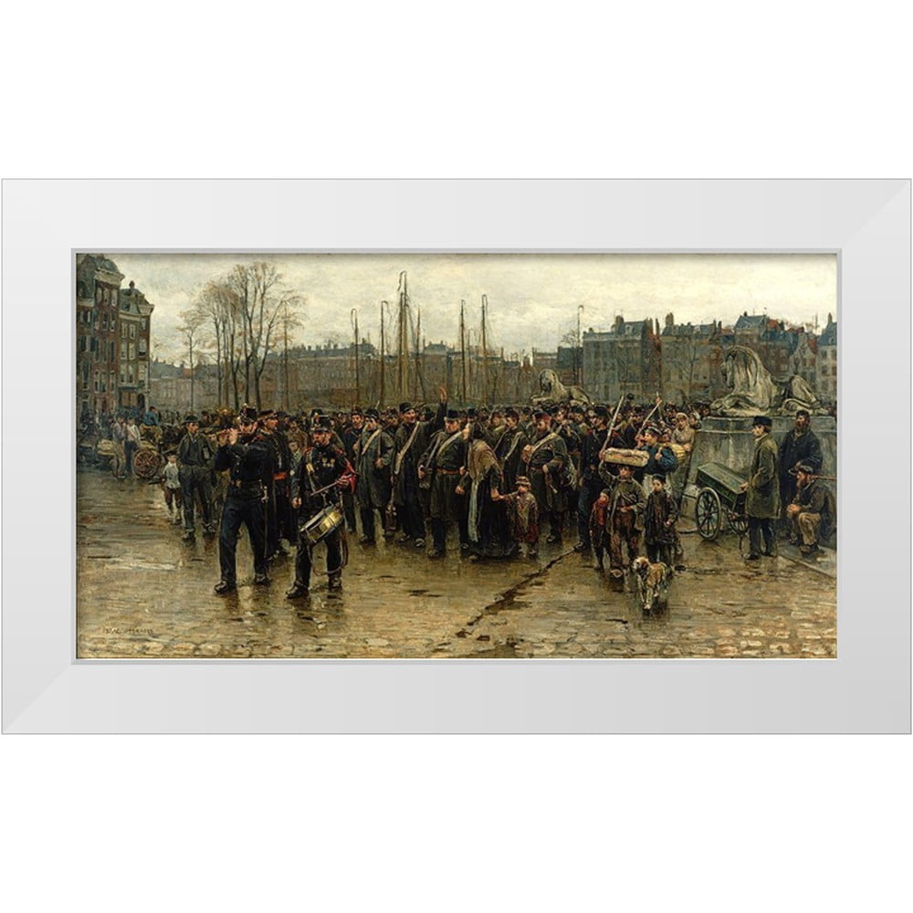 Israels, Isaac 32x19 White Modern Wood Framed Museum Art Print Titled ...