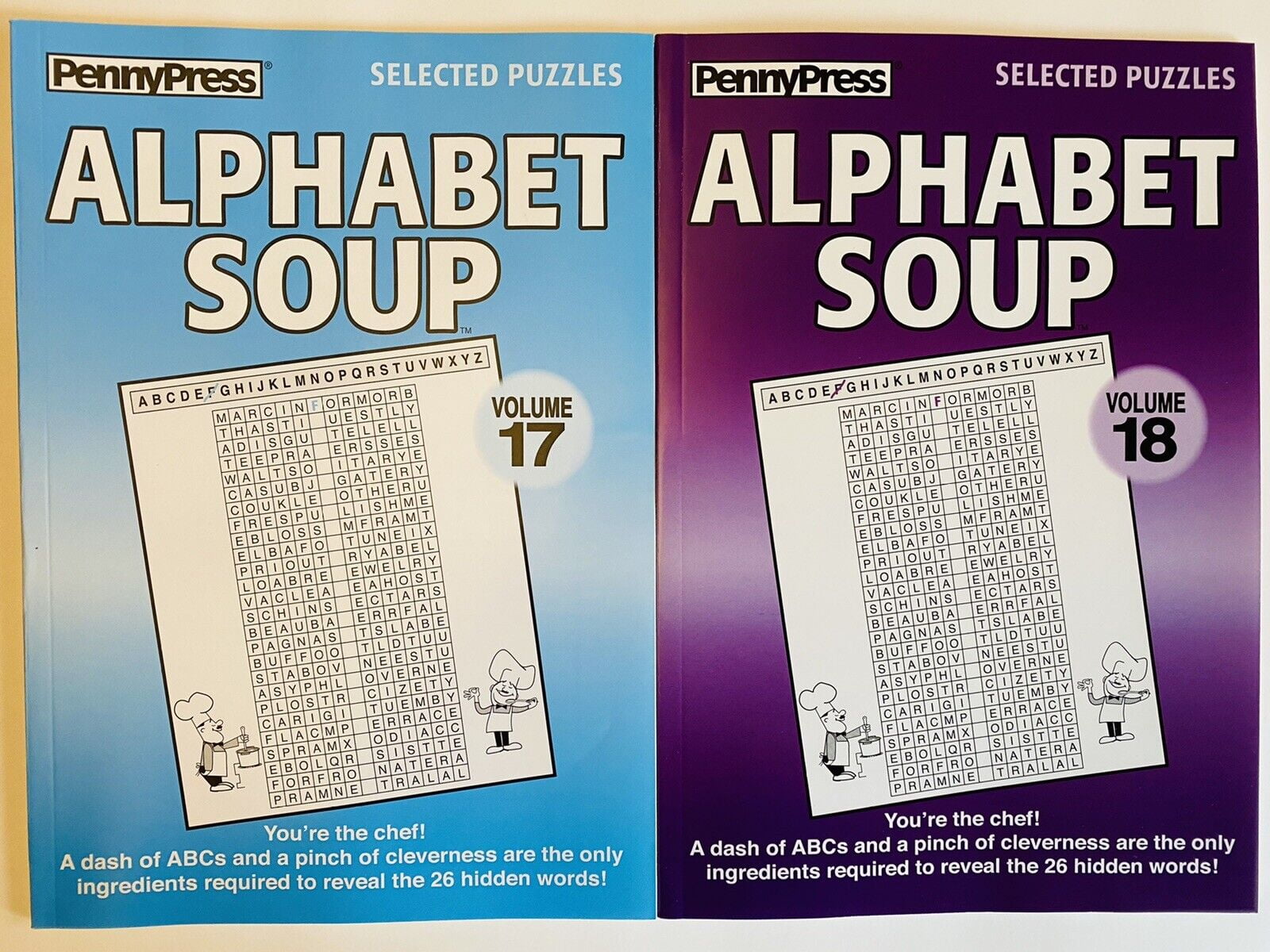 Issues 17 and 18 of Alphabet Soup Puzzles from Penny Press Selected ...