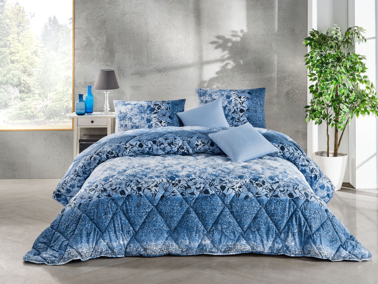 Istanbul Collection Handmade Comforter Set - 5 Piece Set - Cotton Blend ...