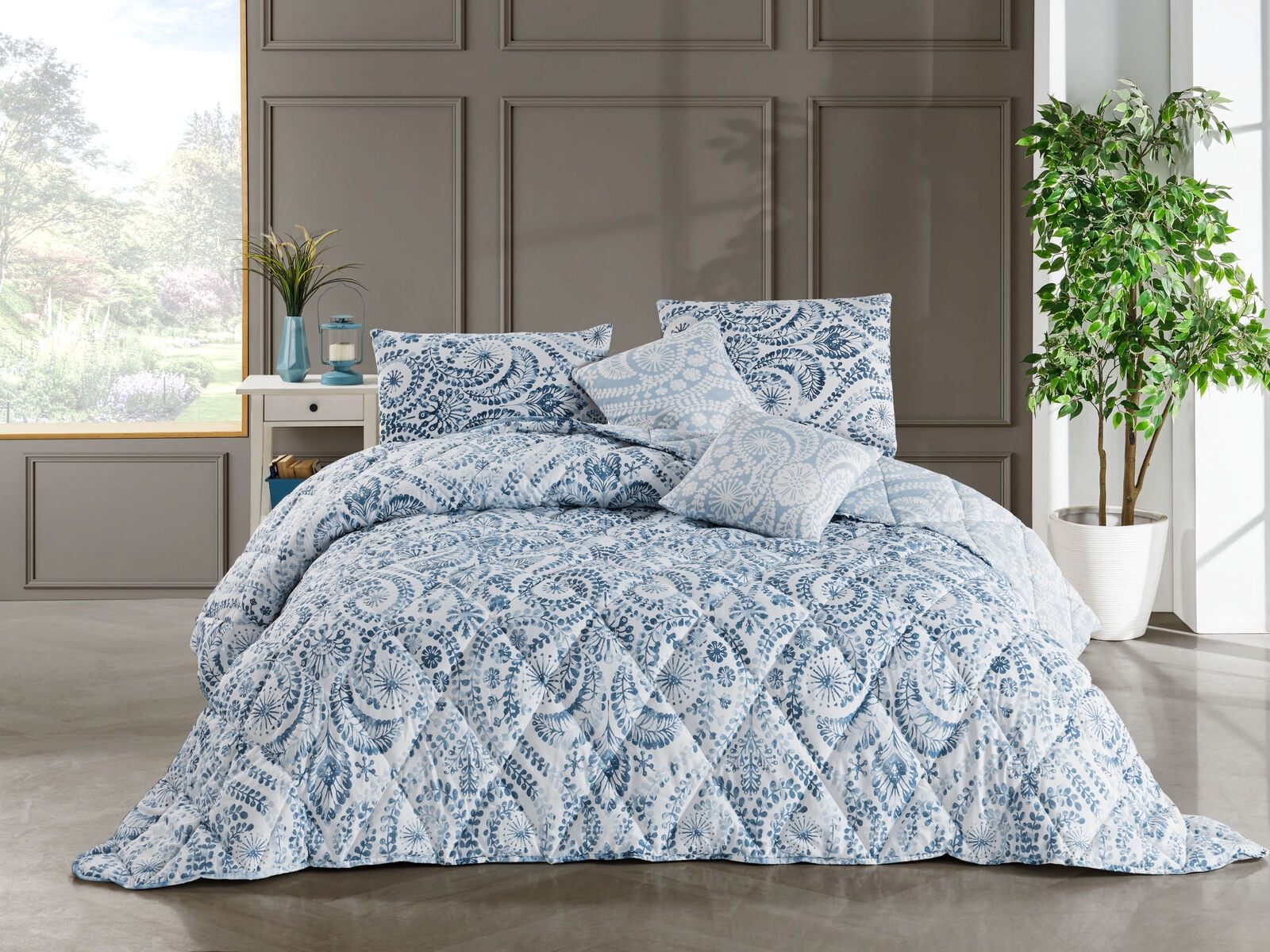 Istanbul Collection Handmade Comforter Set + Sheet Set - 9 Piece Set ...