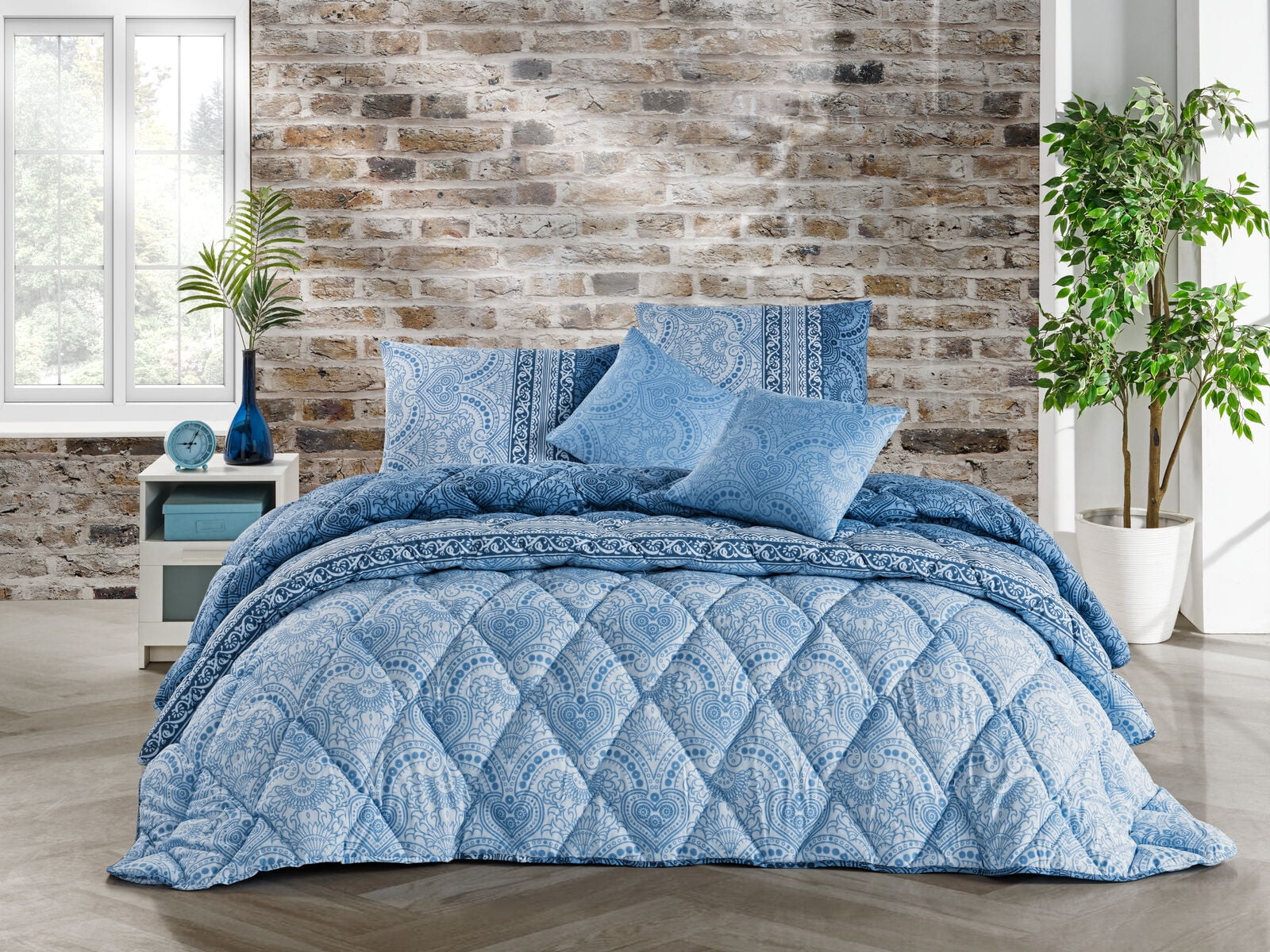 Istanbul Collection Handmade Comforter Set + Sheet Set - 9 Piece Set ...