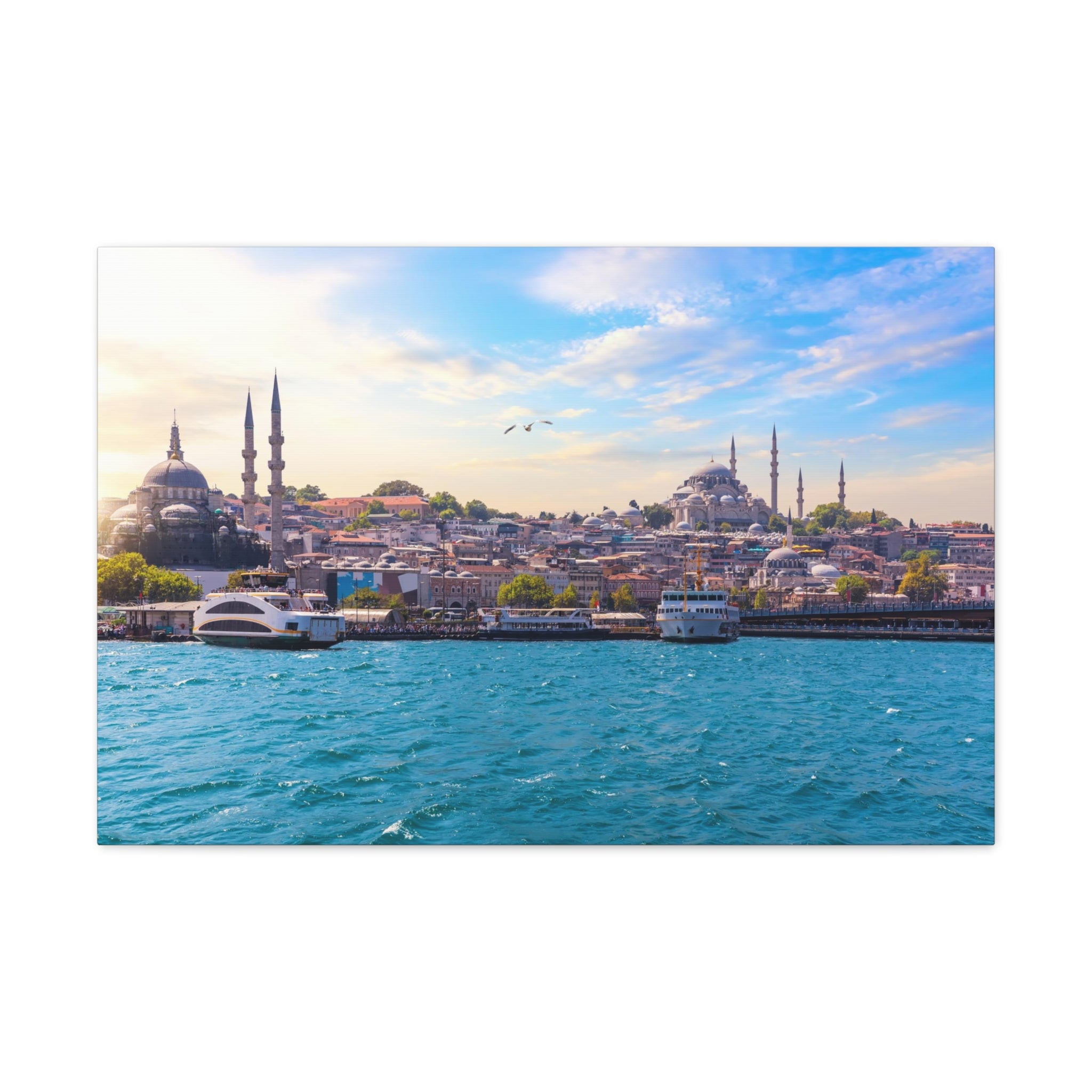 Istanbul Daytime Skyline Canvas Artwork Breathtaking Stunning Cityscape ...
