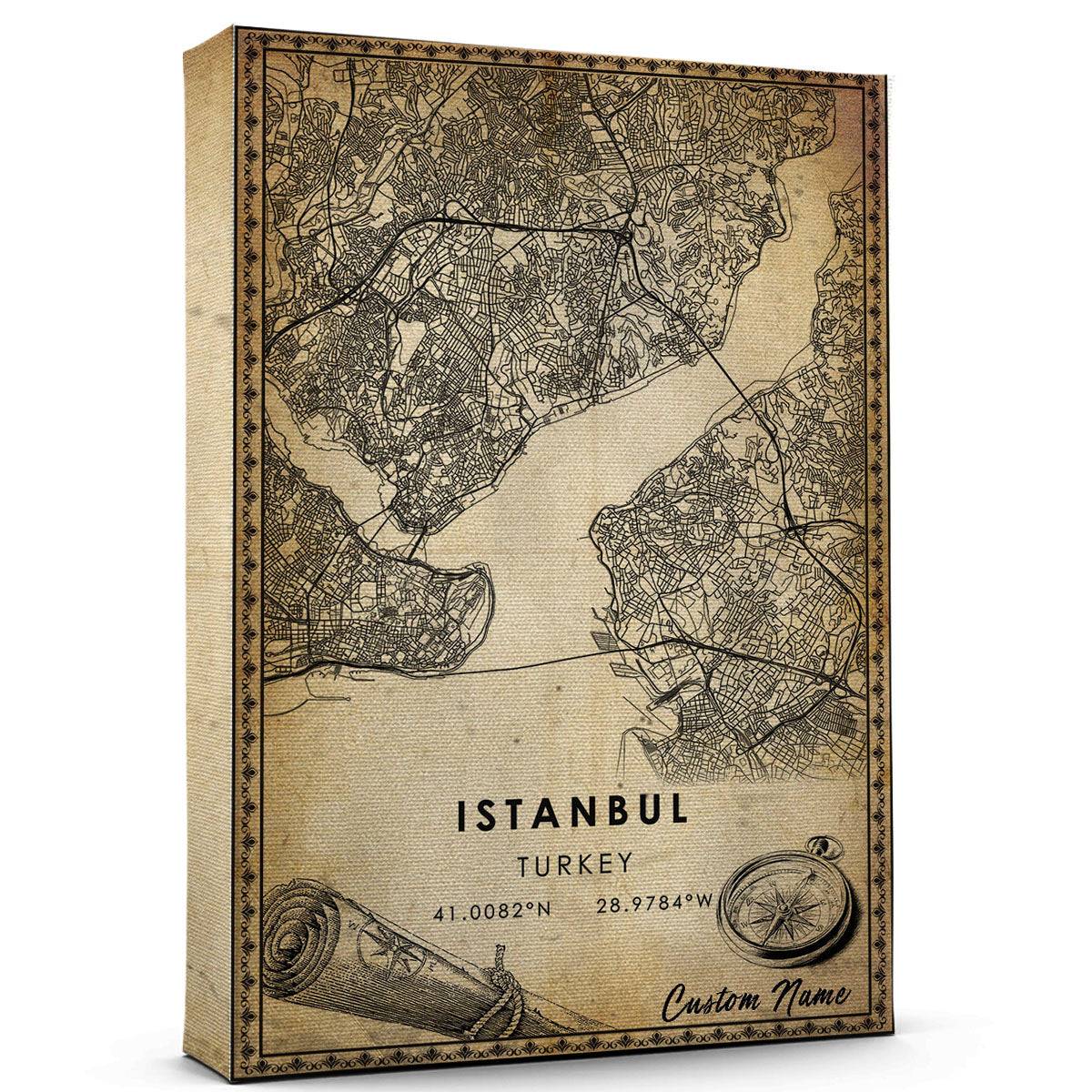 Istanbul Map Poster, Istanbul road Map Art Poster, Canvas,, Istanbul ...