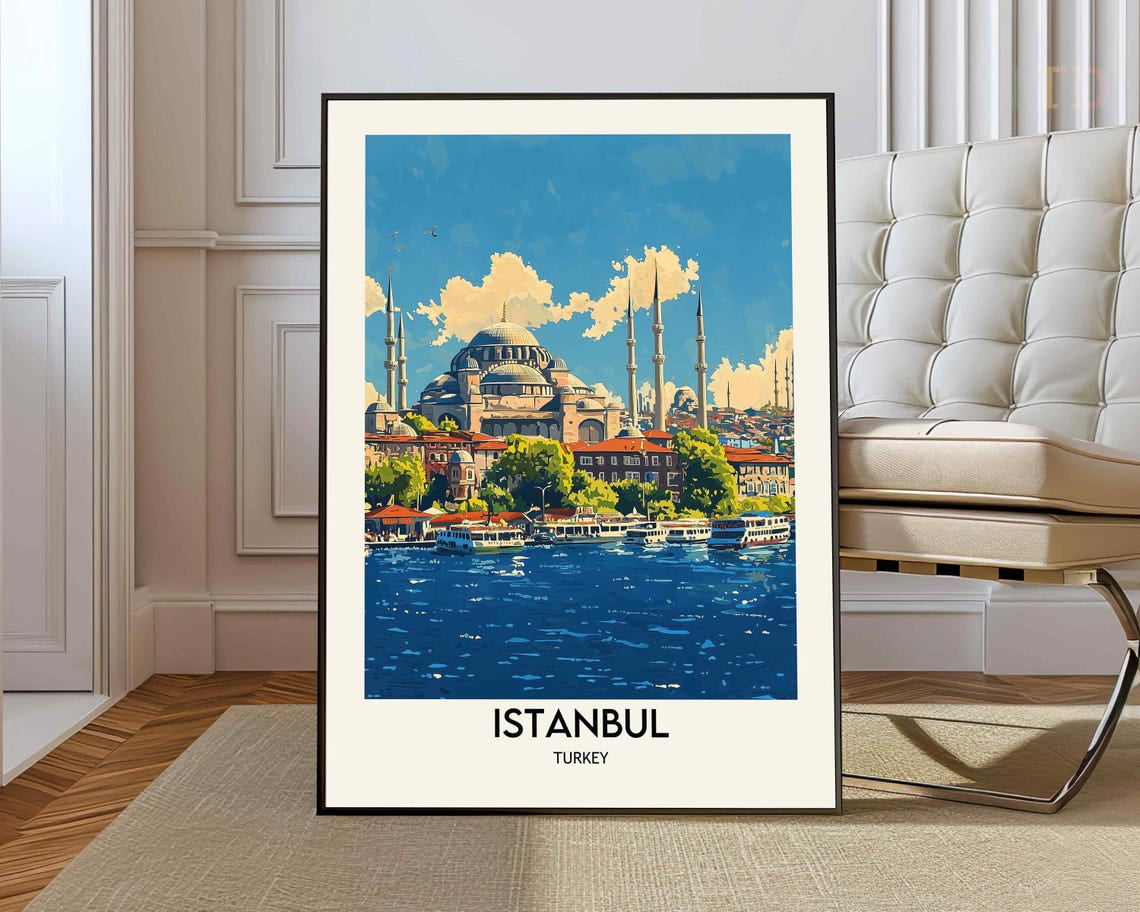 Istanbul Print, Istanbul Poster, Istanbulistanbul Art, Turkey Print ...
