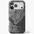 Istanbul Turkey Gray City Map Artwork iPhone Case 17 16 15 14 13 12 11 ...