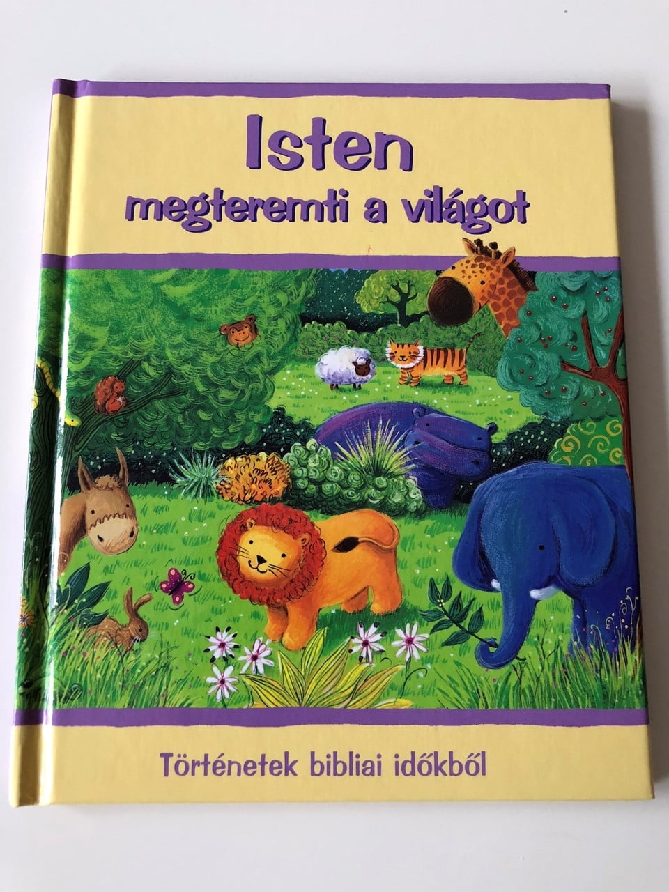 Isten megteremti a világot / God makes the World in Hungarian Language / Full Page Color Bible ...