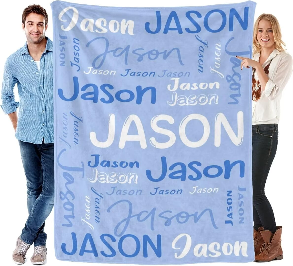 Isun Custom Monogrammed Name Blanket Personalized Name Blanket ...