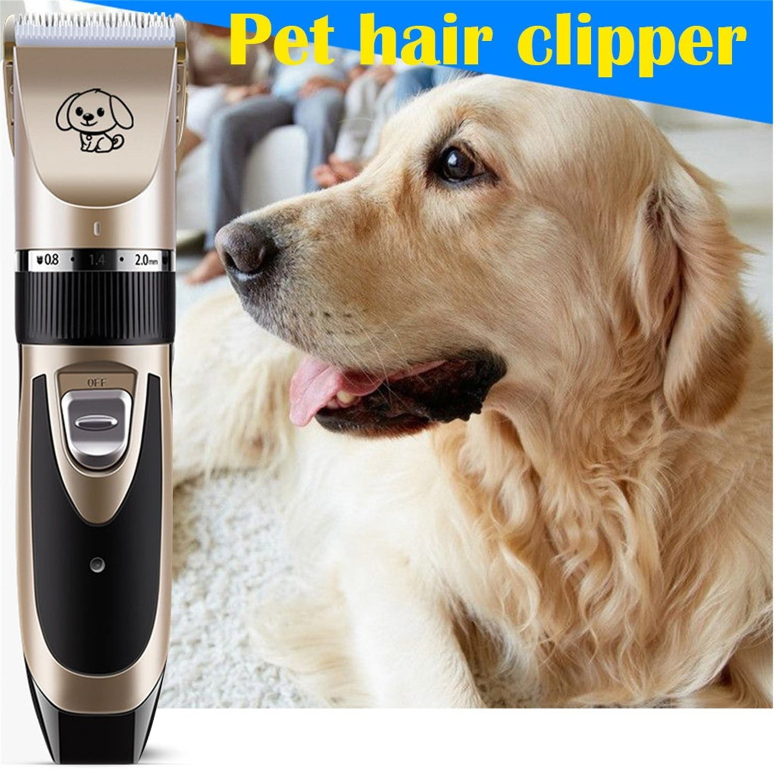 Isvgxsz 2024 Pet Dog Grooming Clippers, Rechargeable Low Noise Pet ...