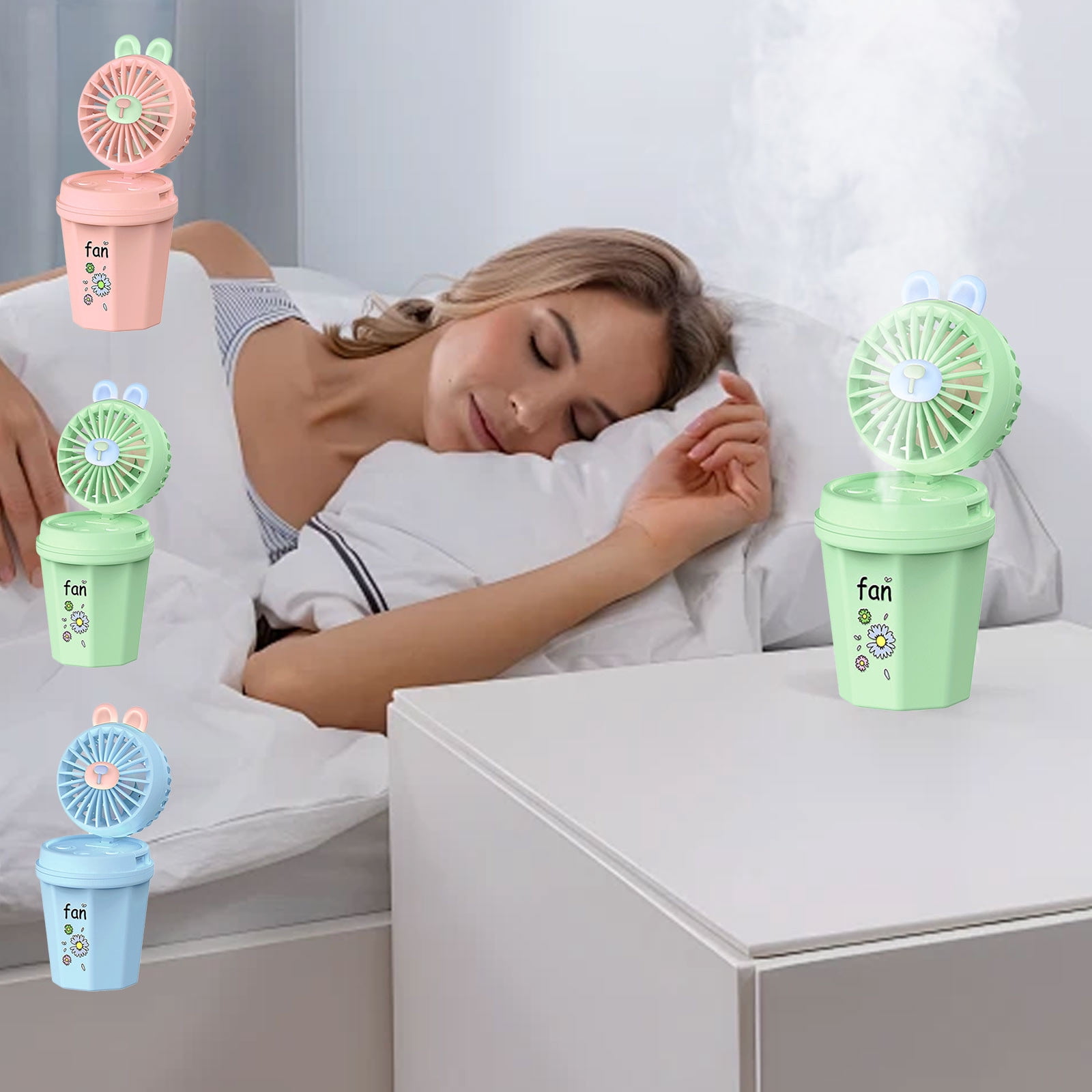 Isvgxsz 2024 Portable Fan 4-Speed Mini Fan Rechargeable Mini Fan ...