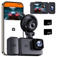 Yolispa Dual Dash Camera for Cars, Dash Cam Front and Inside, 1080P ...