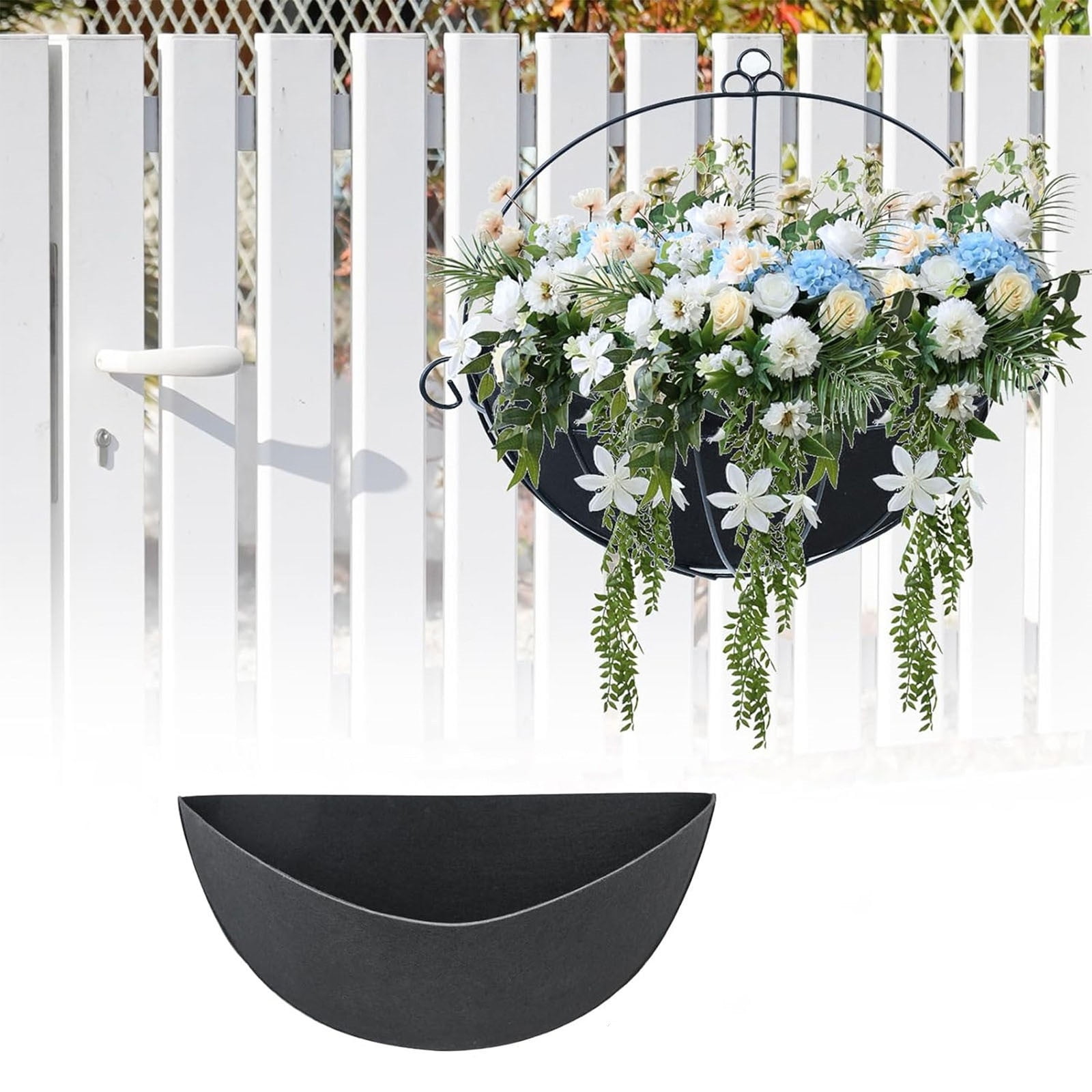 Isvgxsz 2024 New Summer Home Trend 3Pcs Half Round Flower Pot Padding ...