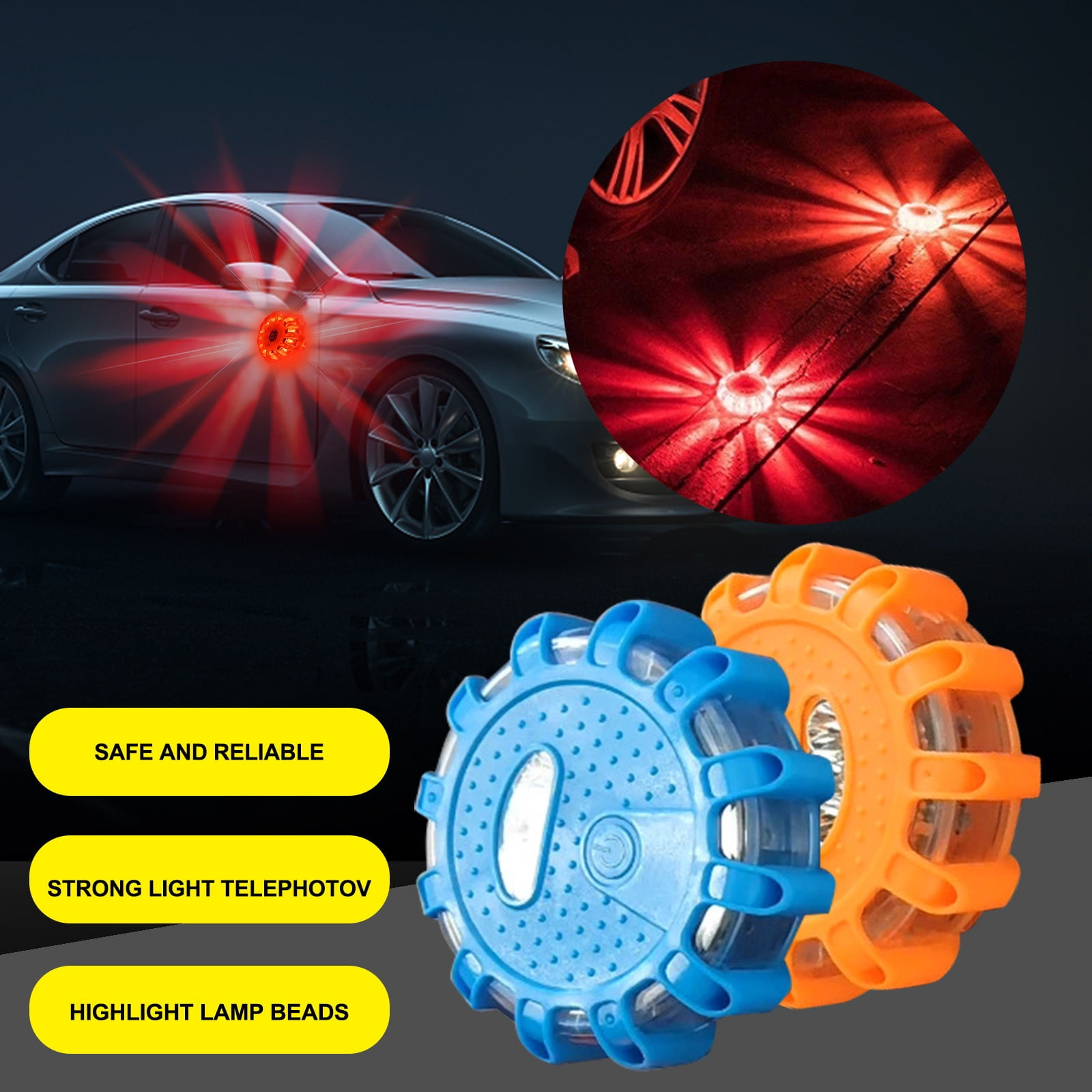 Isvgxsz Clearance Items Usb Rechargeable Led Road Flares Emergency
