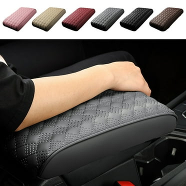 Reactionnx Auto Center Console Cover Armrest Pads, PU Leather Universal ...