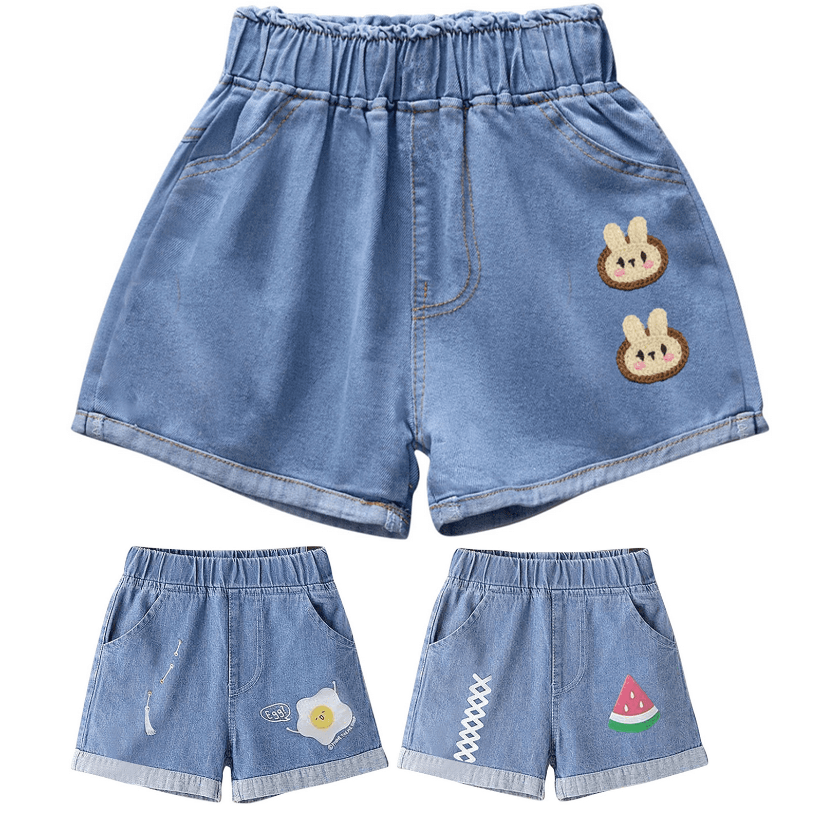 Isvgxsz New Denim Shorts Girls Poached-Egg Girl Denim Shorts in Summer ...