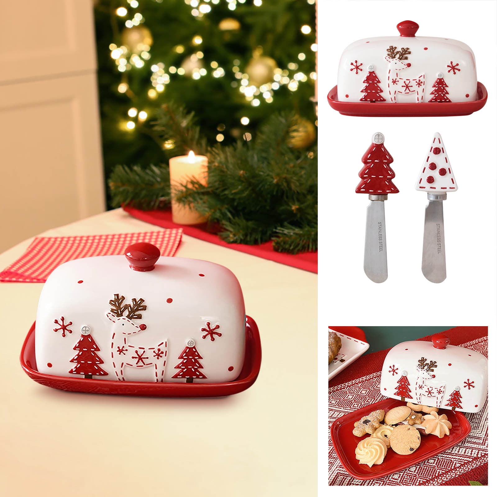 Isvgxsz New Grinch Christmas Decorations Suture Santa Claus Ceramic ...