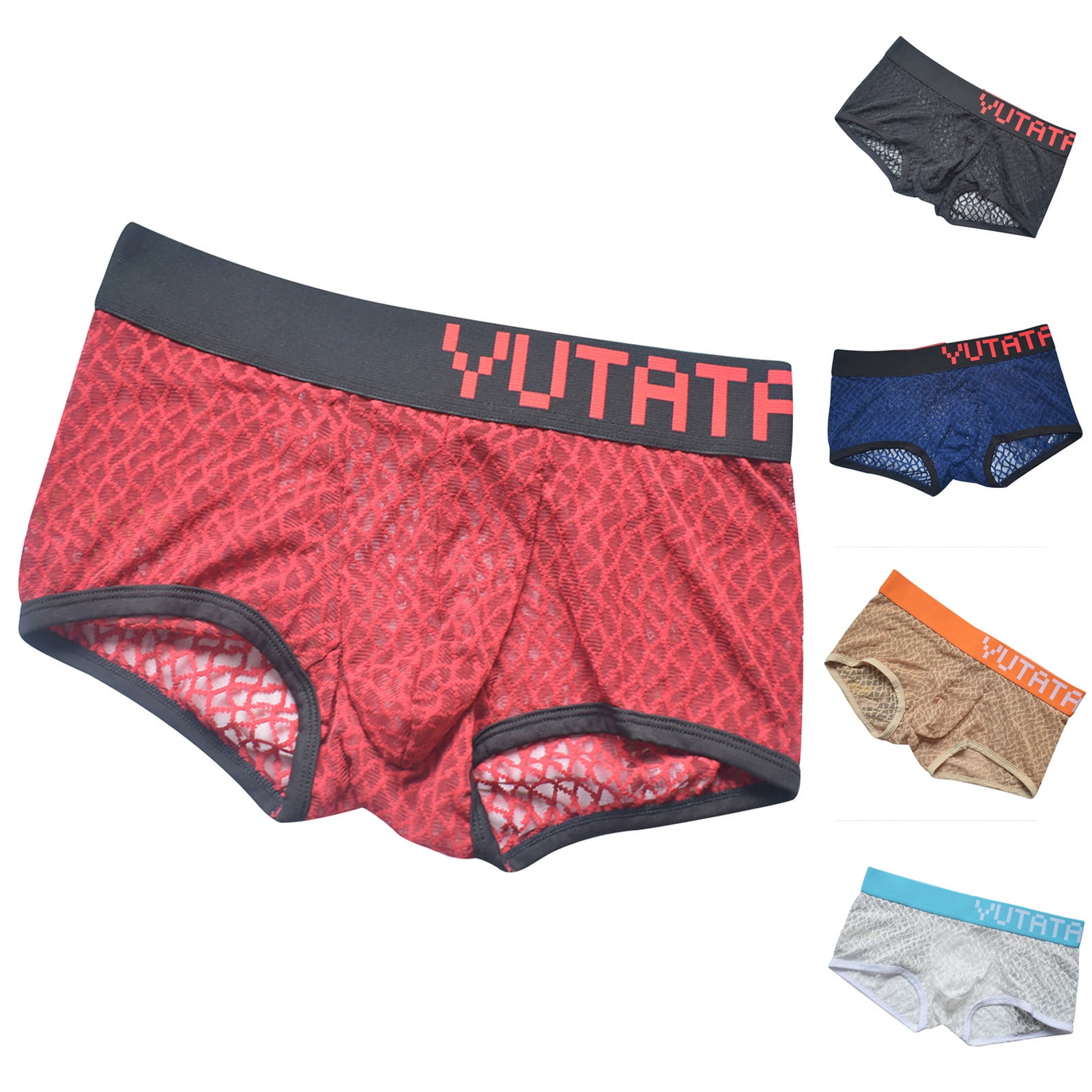 Pounoo New Mens Boxers Briefs Clearance Men Breathable Quick Drying ...