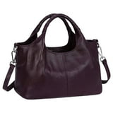 Iswee Genuine Leather Women's Handbag – Classic Tote & Crossbody Purse ...