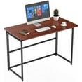 It's_Organized Folding Computer Desk 43 inch Foldable Desk for Writing ...
