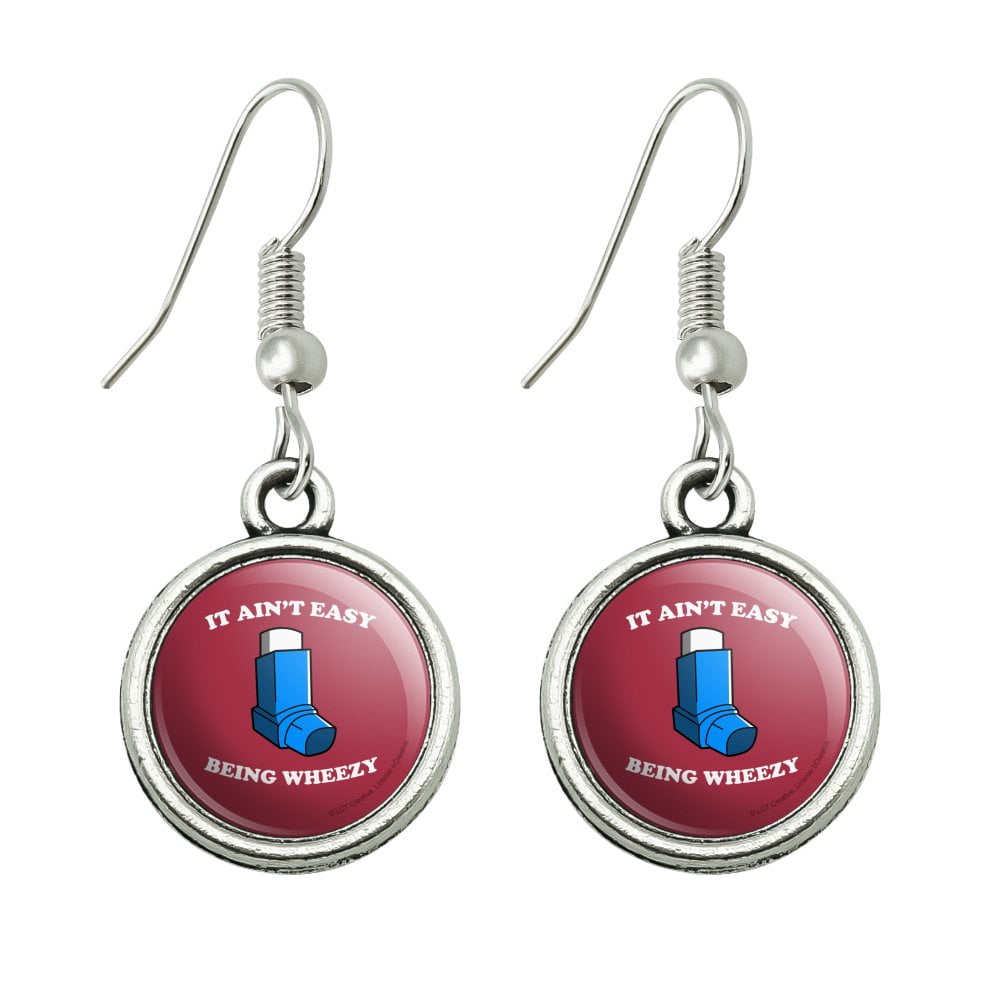 It Ain't Easy Being Wheezy Asthma Inhaler Funny Humor Novelty Dangling ...