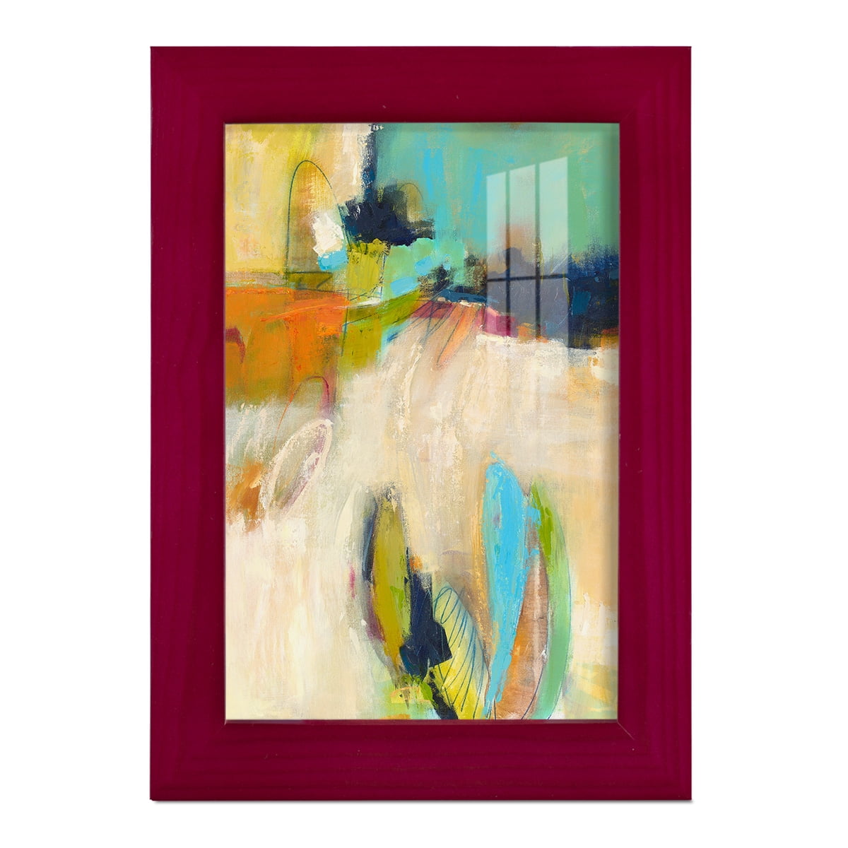 It All Adds Up - Framed Print w/glass - Cherry Red - Walmart.com