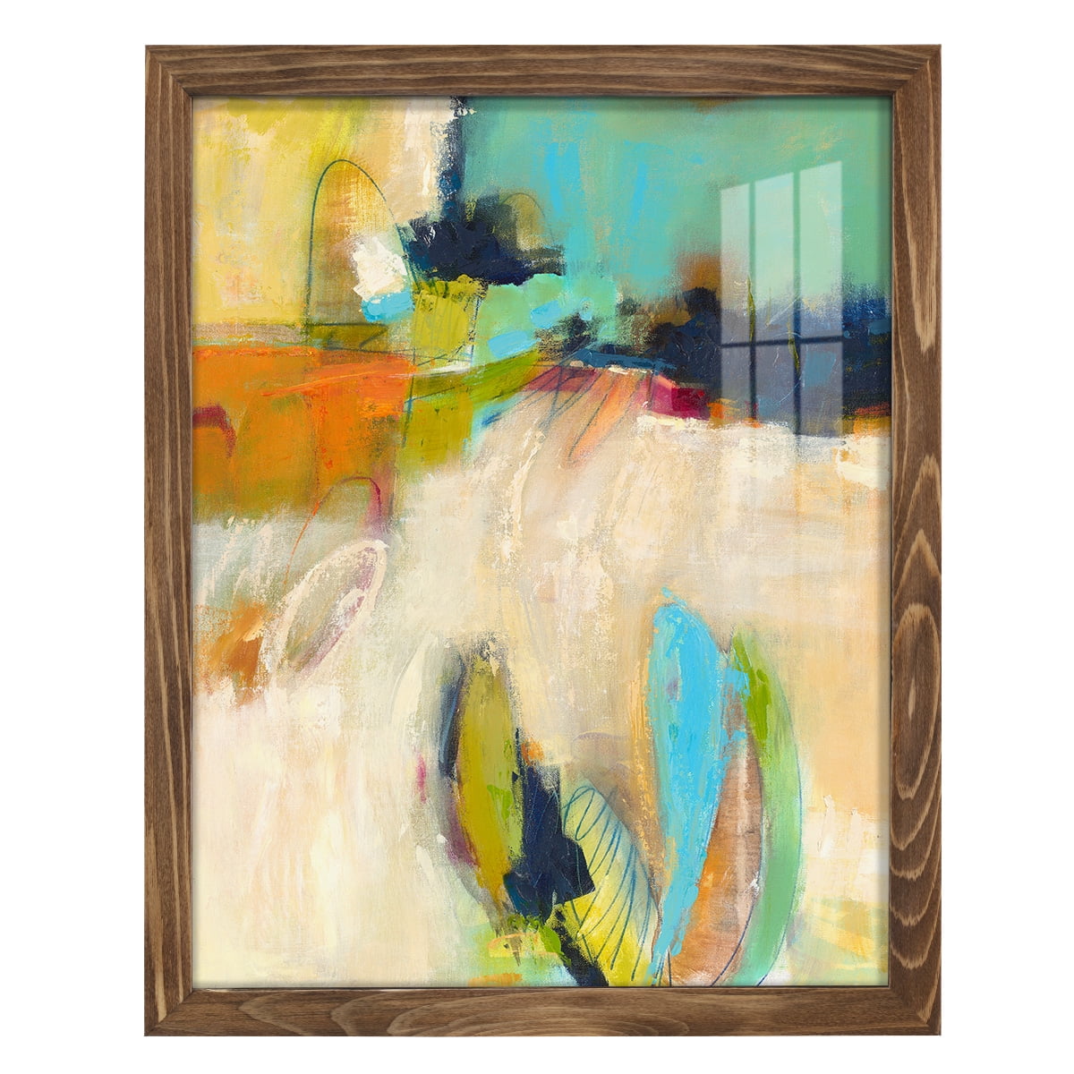 It All Adds Up - Framed Print w/glass - Walnut - Walmart.com
