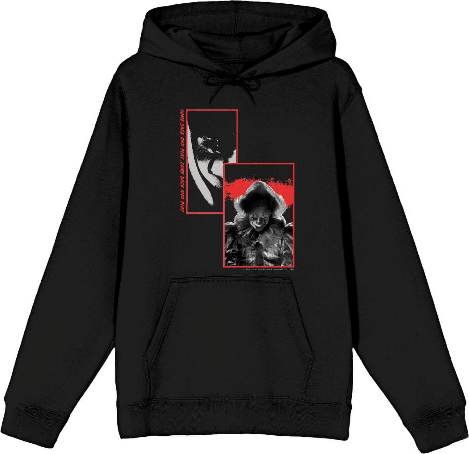 It Chapter 2 Pennywise Screengrab Collage Adult Black Long Sleeve ...