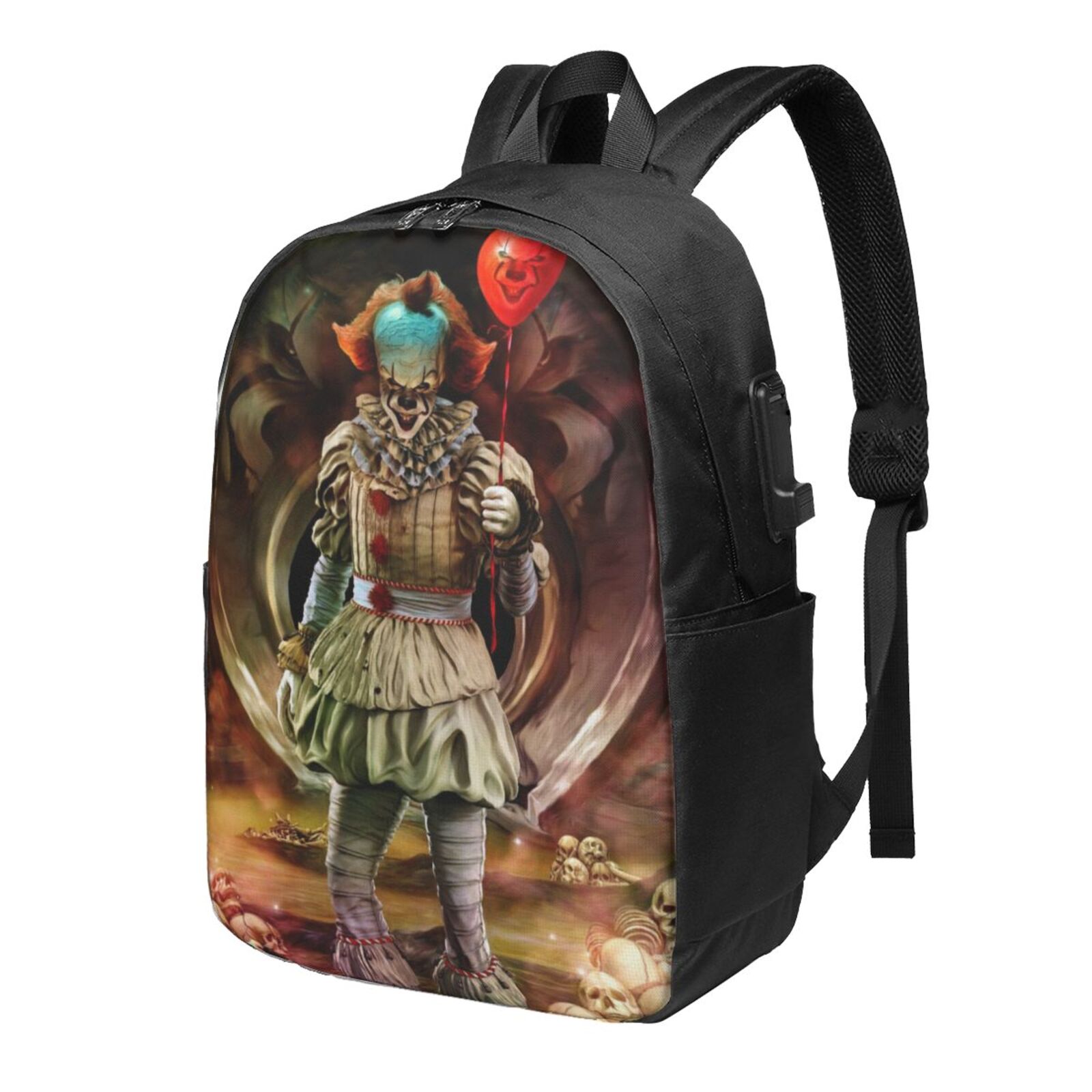 It Character Pennywise Backpack Laptop Daypack School Bag Bookbag ...