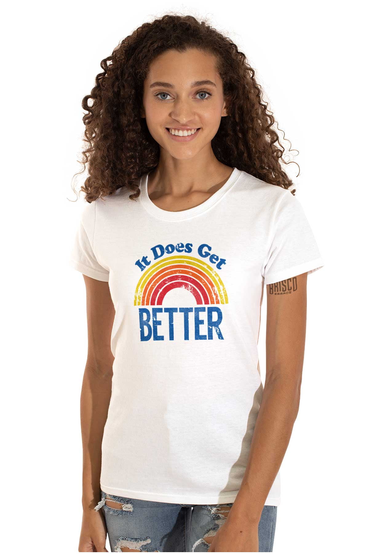 It Does Get Better Motivational LGBTQ Womens Fitted Plus Size Graphic ...