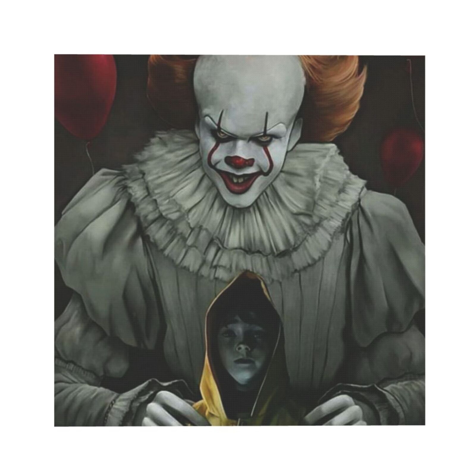 It Horror Pennywise Clown Canvas Decorative Poster Square Unframe Wall ...
