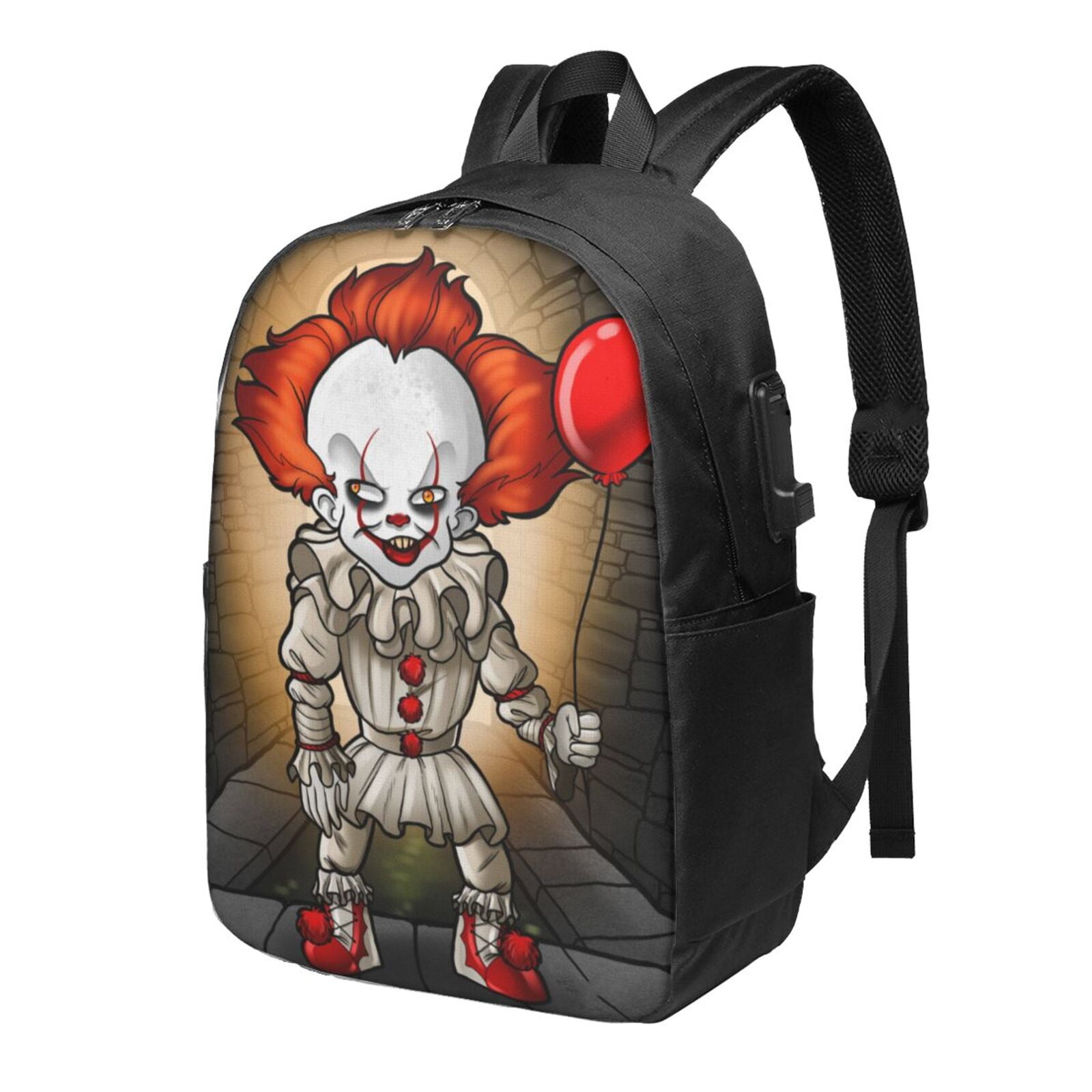 It Pennywise Backpack Laptop Daypack School Bag Bookbag Student Satchel ...
