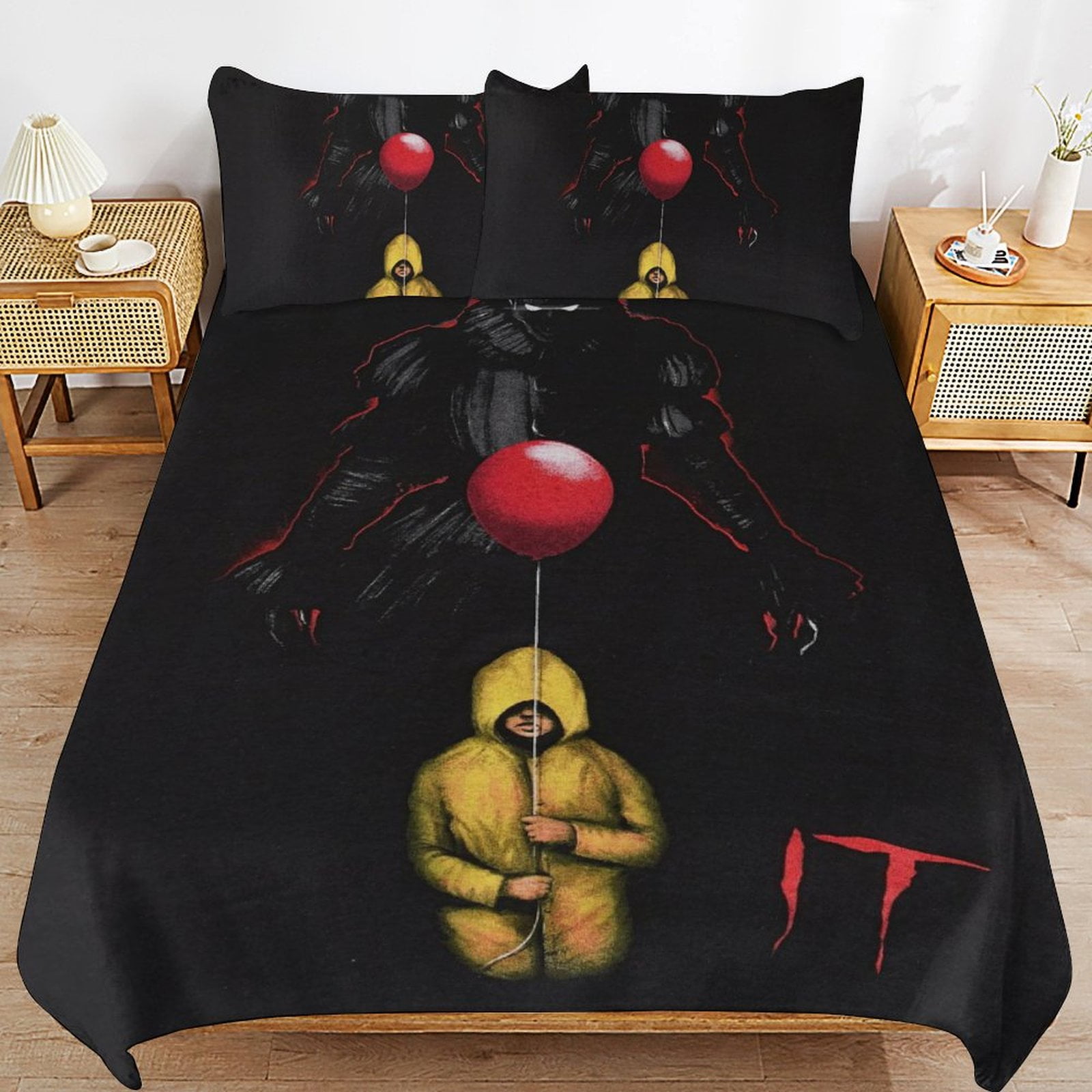 It Pennywise Horror 3 Pieces Bedding Set Decoration Double Sided ...