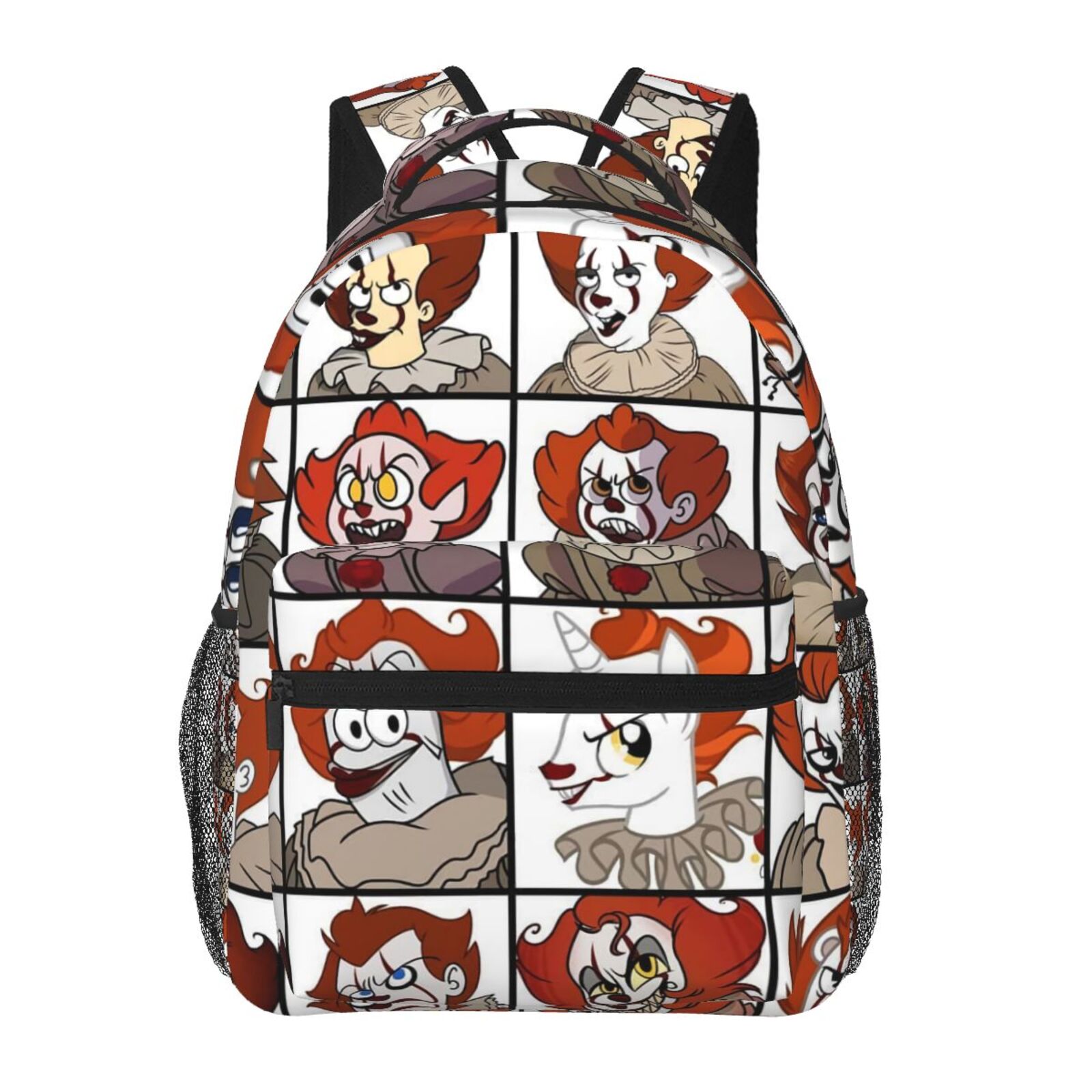 It Pennywise Horror Backpack Cartoon Lightweight Laptop Bookbag College ...