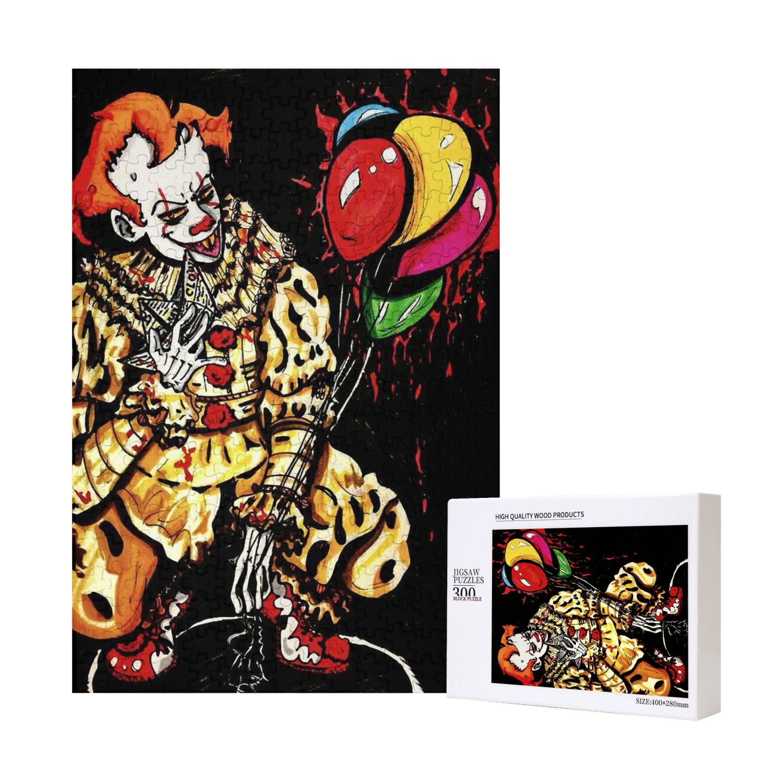 It Pennywise S Picture Puzzle For Adults - 300 Piece Of Wooden Puzzle ...
