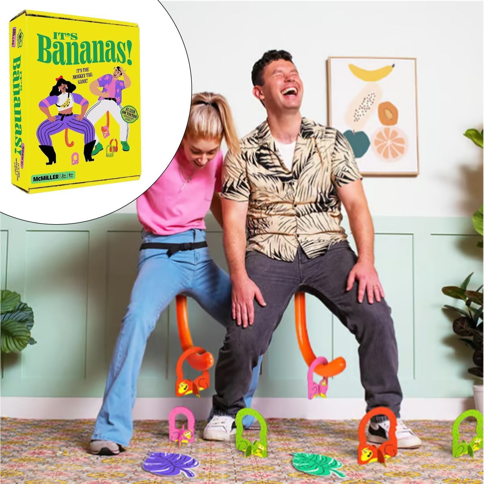 It'S Bananas! The Monkey Tail Game - Funny Party Game & Board Game for All, Family and Friends ...