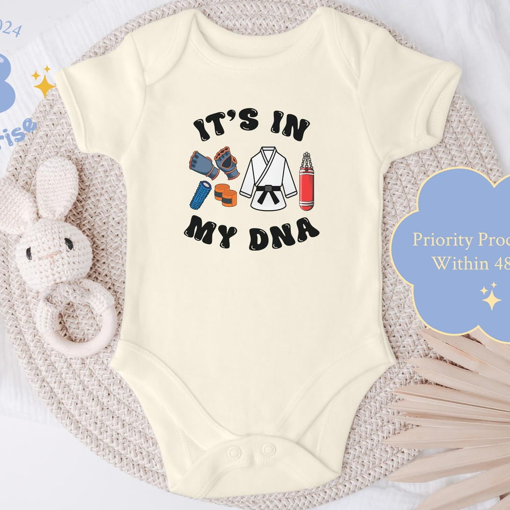It'S In My Dna Mma Baby Onesie Mixed Martial Arts Bodysuit & Karate ...