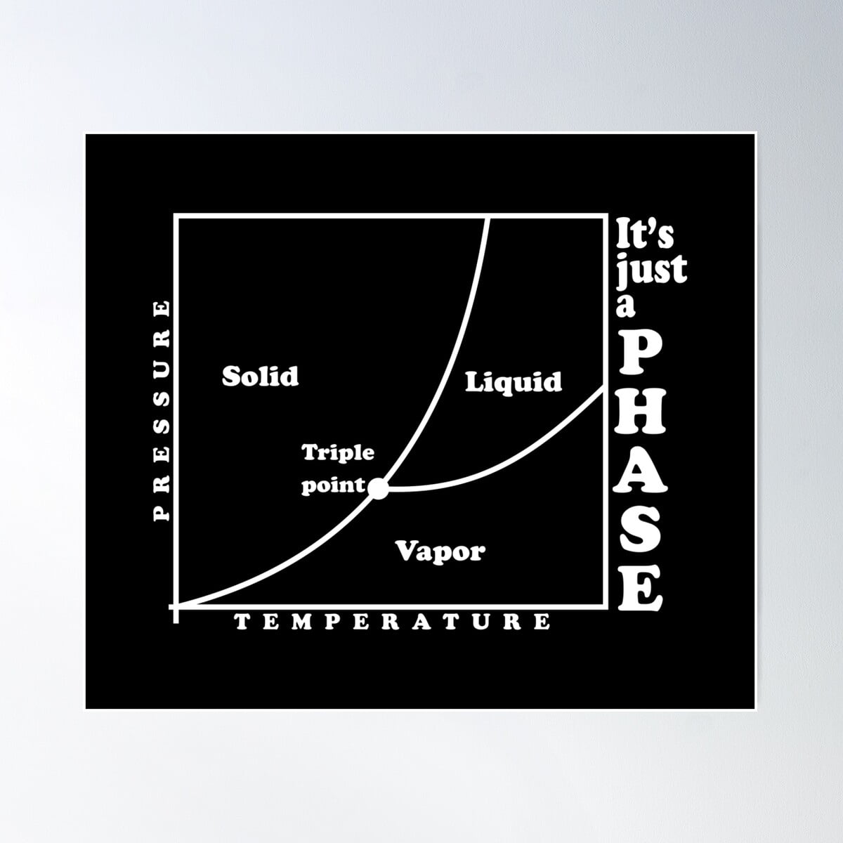 It'S Just A Phase (Diagram) Poster Wall Art, Modern Wall Decor For ...