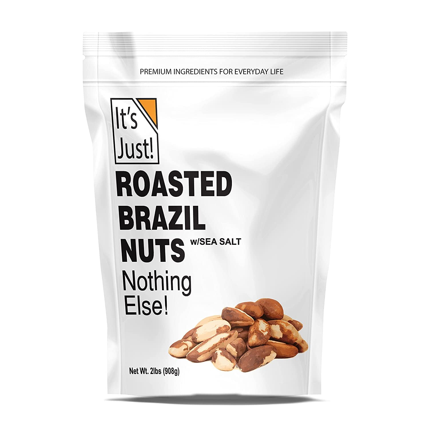 It's Just - Brazil Nuts, 2lbs, Product of Peru, Roasted & Salted ...