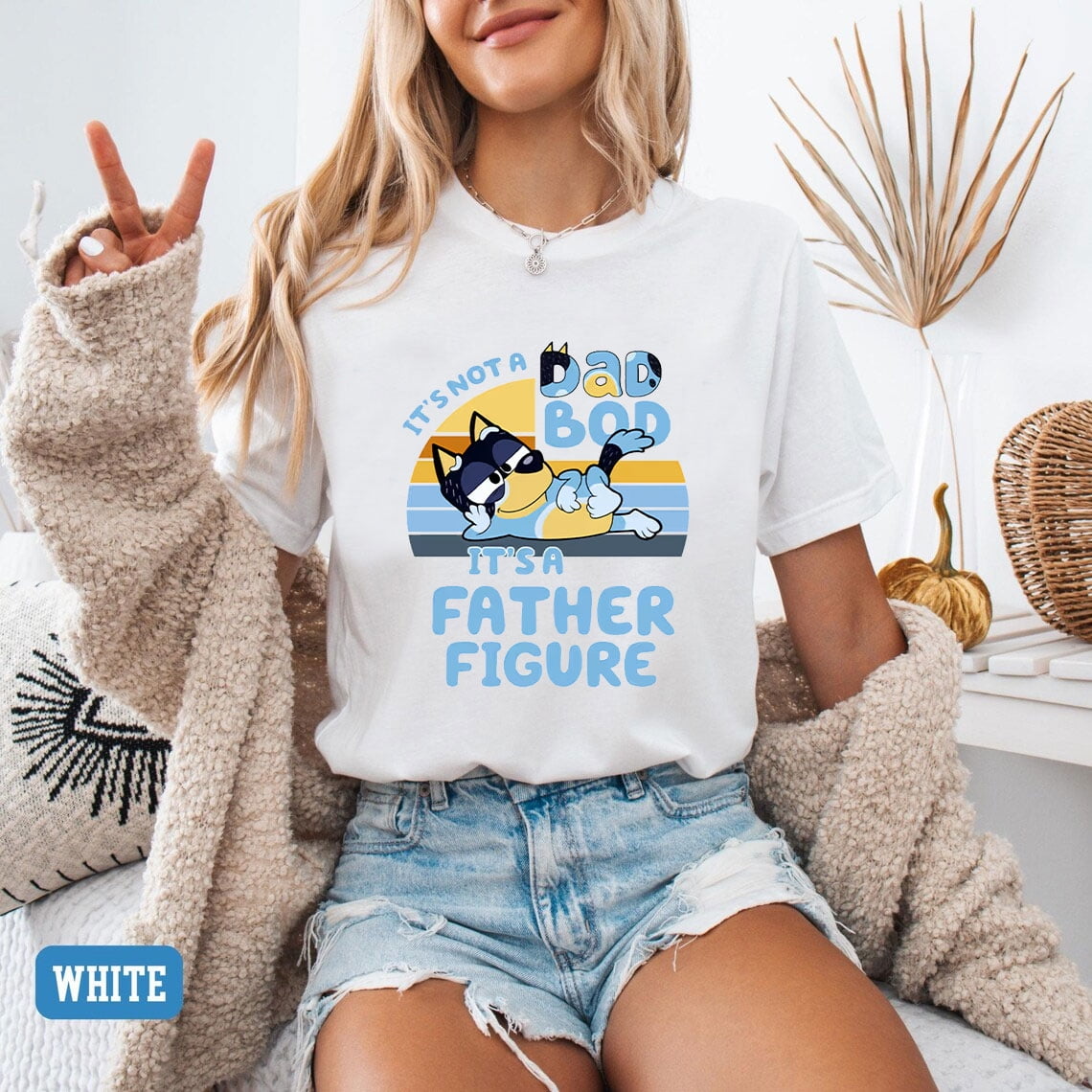 It'S Not A Dad Bod Father Figure Bluey Dad Shirt Shirt, Size 4Xl, Tee ...