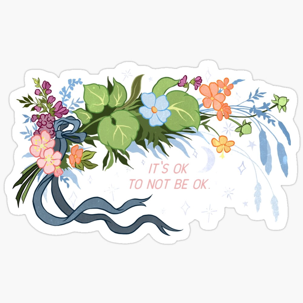 It'S Ok To Not Be Ok Sticker Phone Decal Water Bottle Stickers Car ...