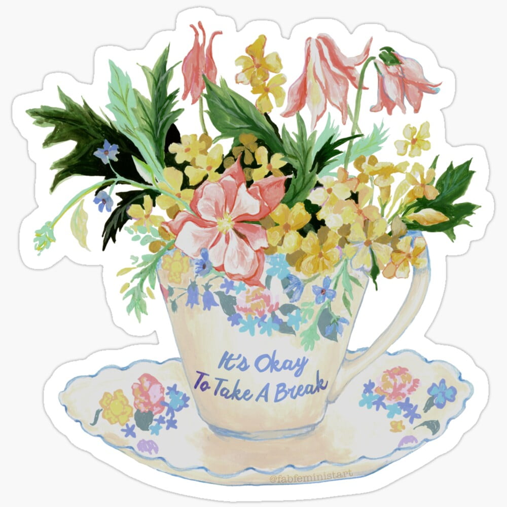 It'S Okay To Take A Break Sticker Phone Decal Water Bottle Stickers Car ...