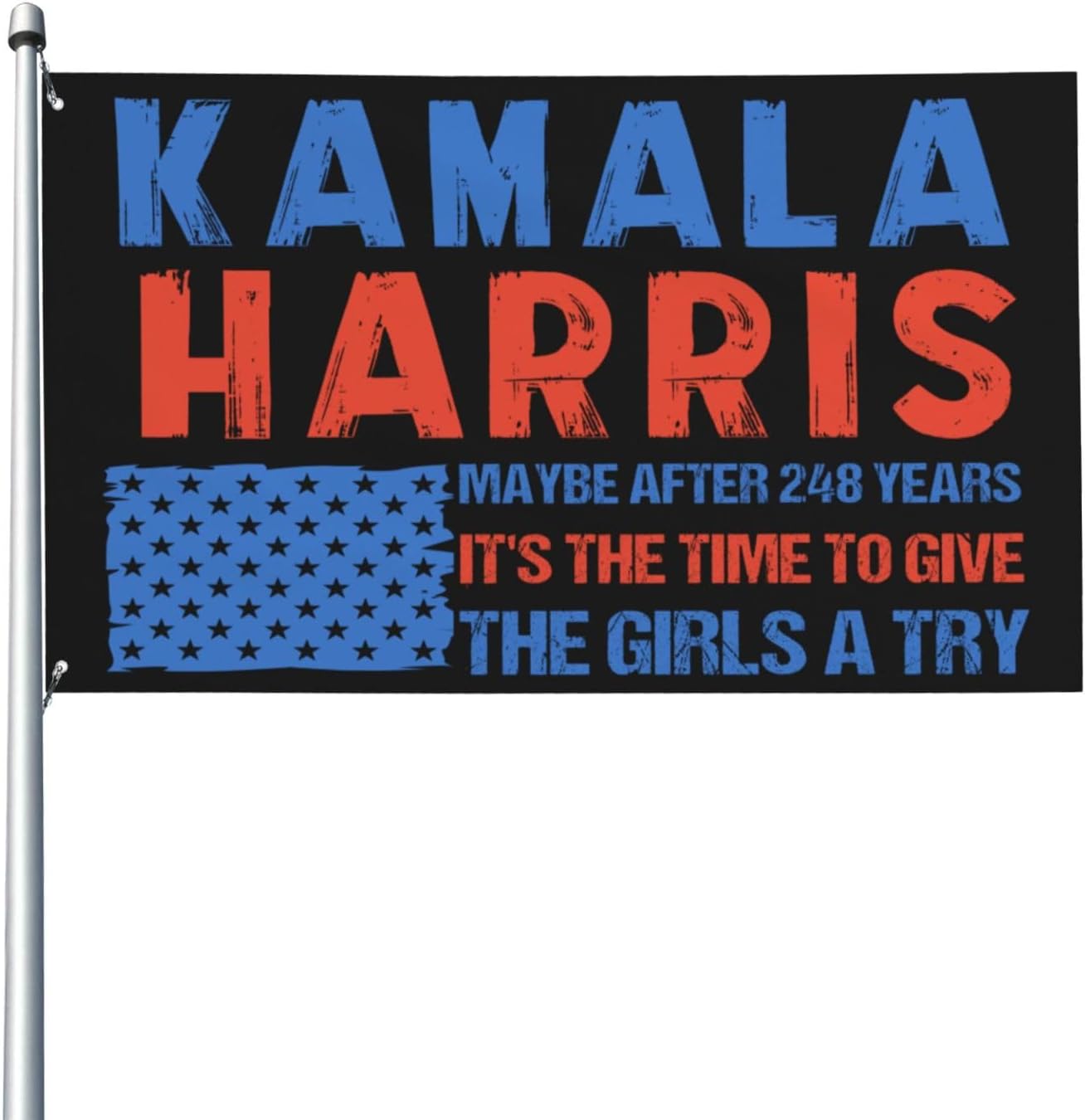 It'S The Time To Give The Girls A Try?Flag Vote Kamala Harris 2024 3x5 ...
