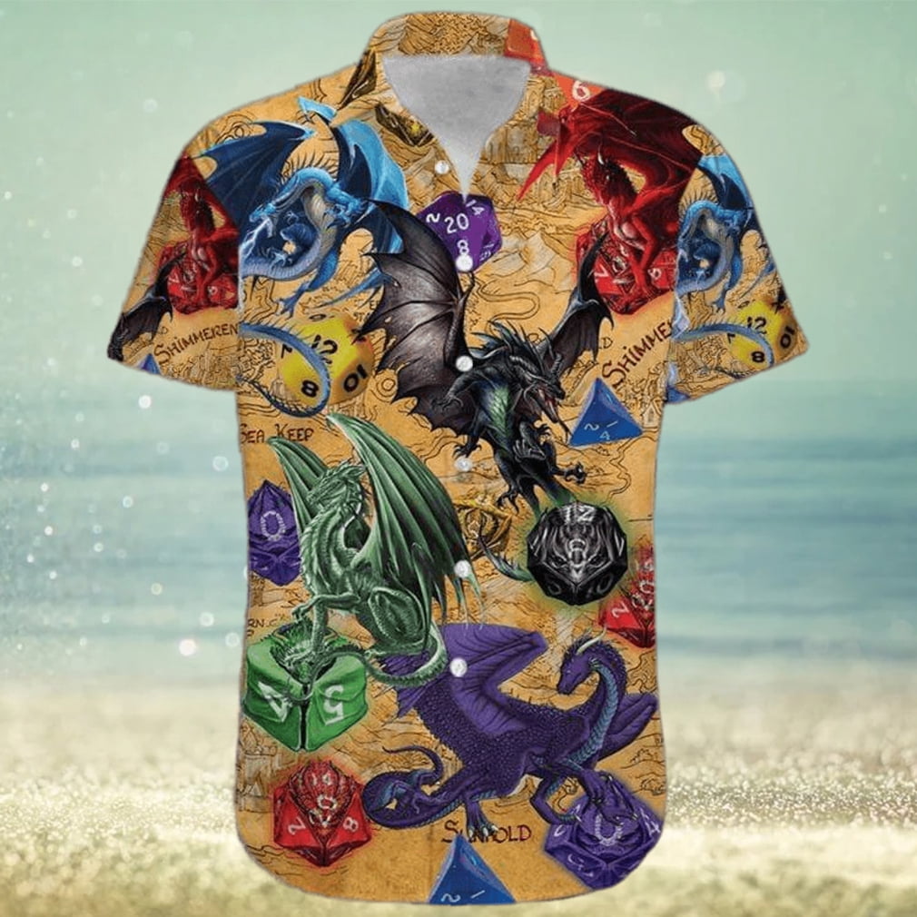 It_S Time To Roll A Dragon Hawaiian Shirt - Walmart.com