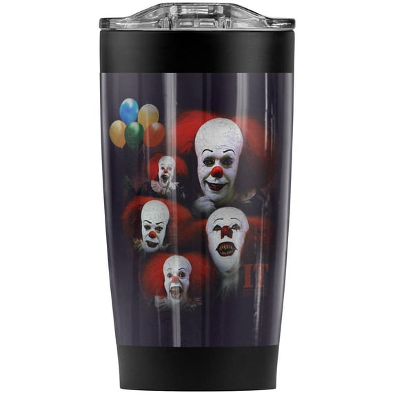 It: Tv Mini Series Many Faces Of Pennywise Stainless Steel Tumbler 20 ...