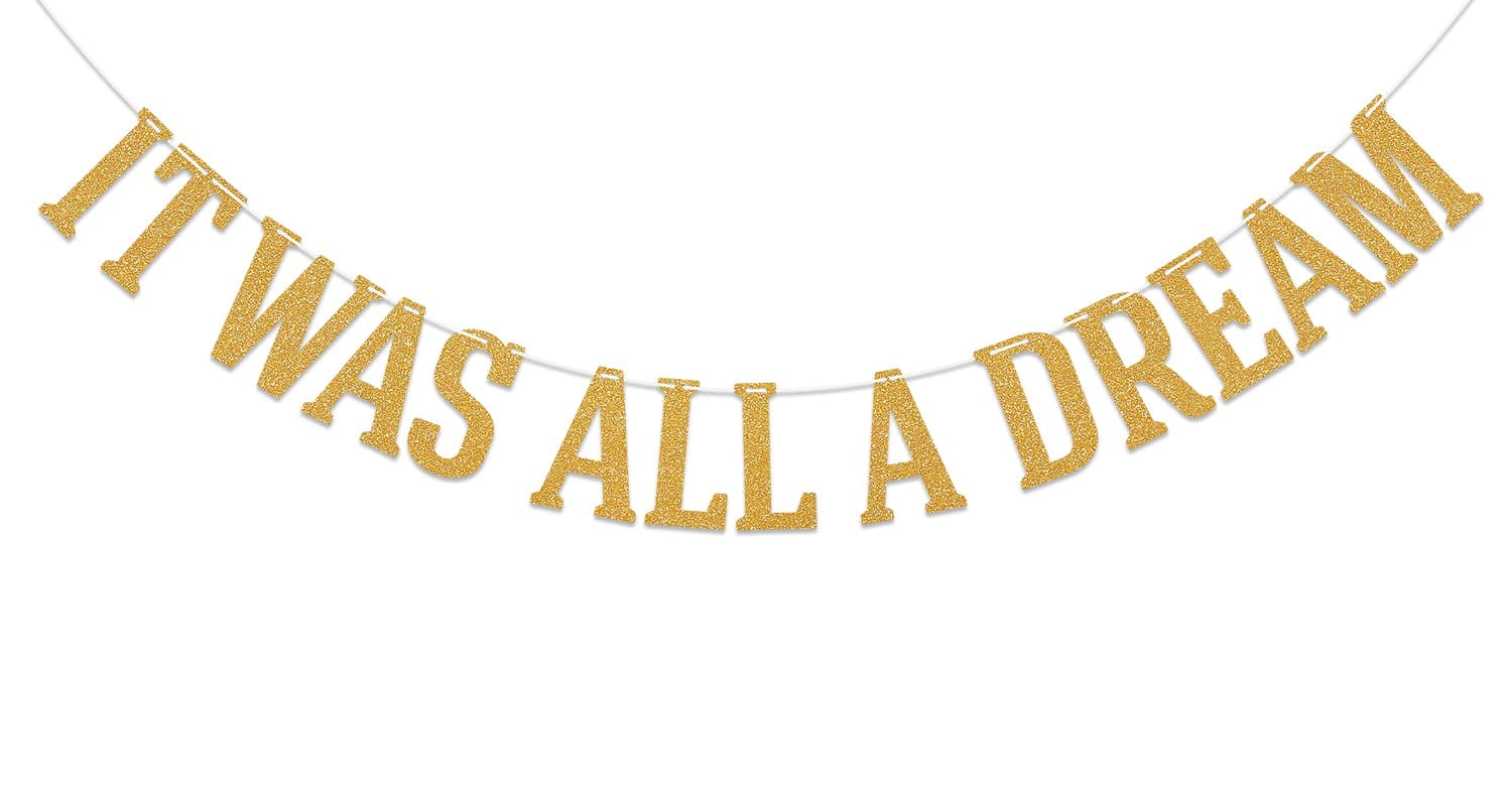 It Was All a Dream Banner, BSL1 90's Party Decor, 90s Party Supplies ...