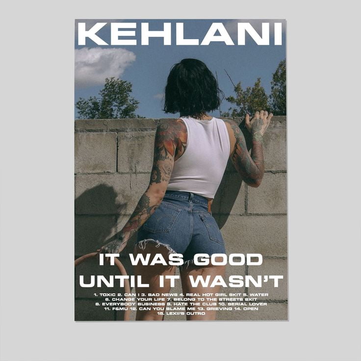 It Was Good Until It Wasn't - Kehlani Album Cover Canvas Print Music ...